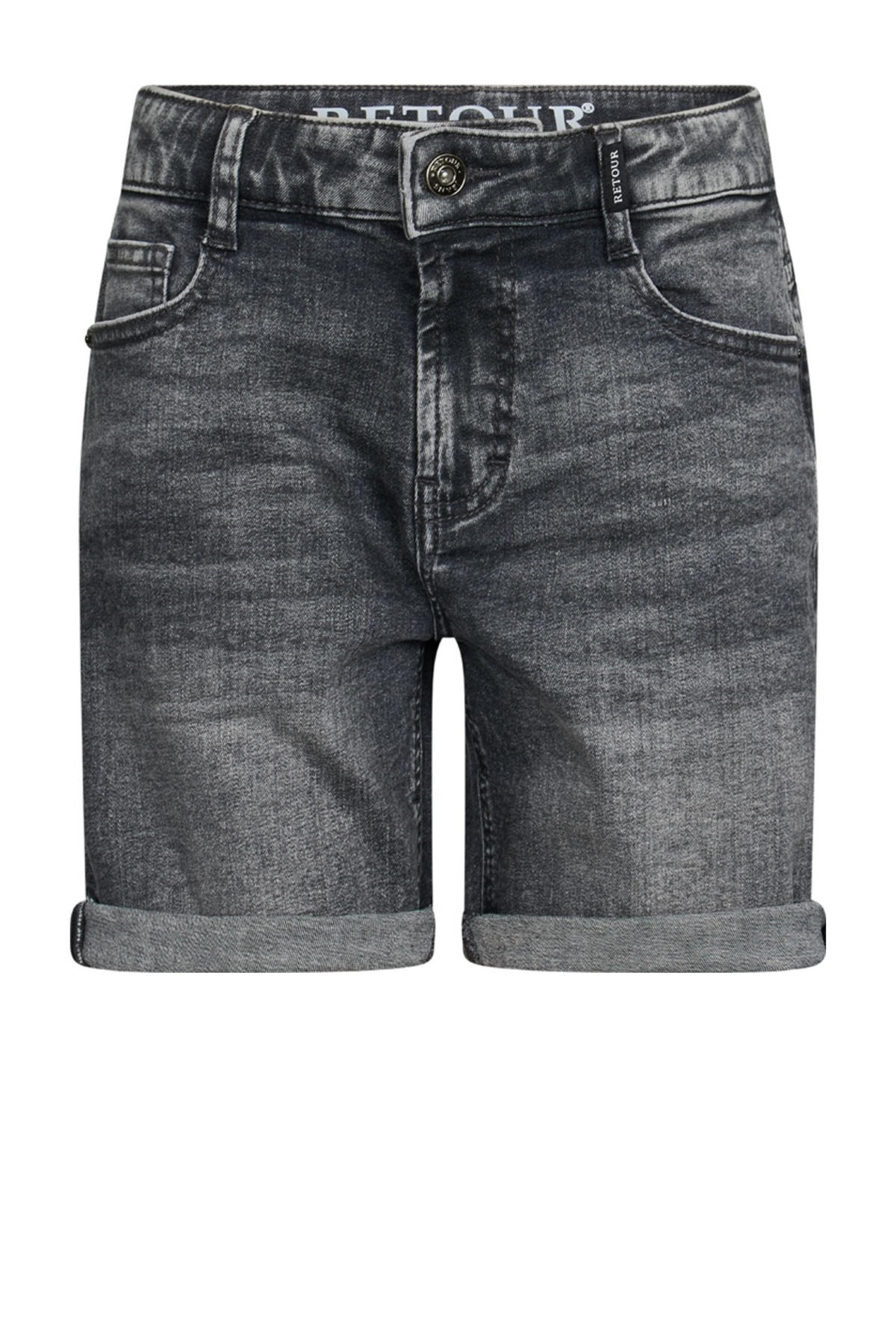 Retour Jeans denim relaxed short grey denim | kleertjes.com