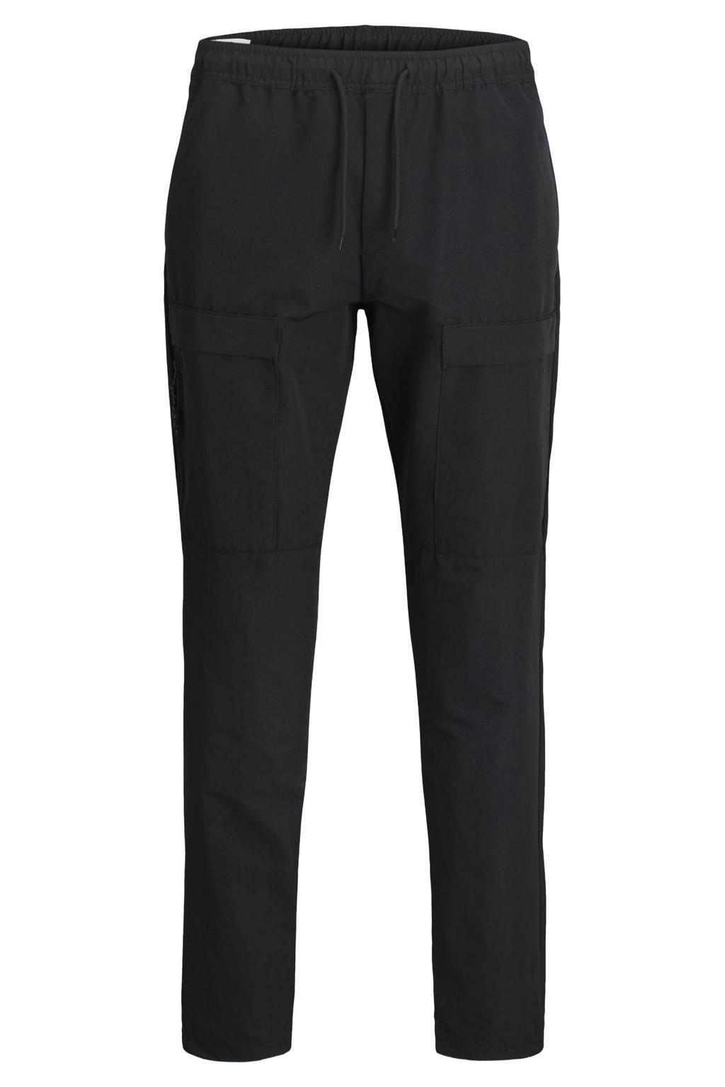 JACK & JONES JUNIOR casual broek zwart | kleertjes.com