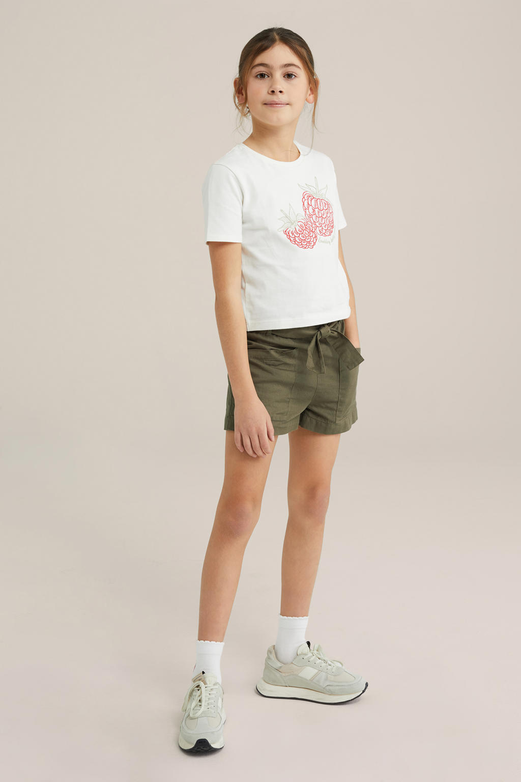 WE Fashion casual short groen | kleertjes.com