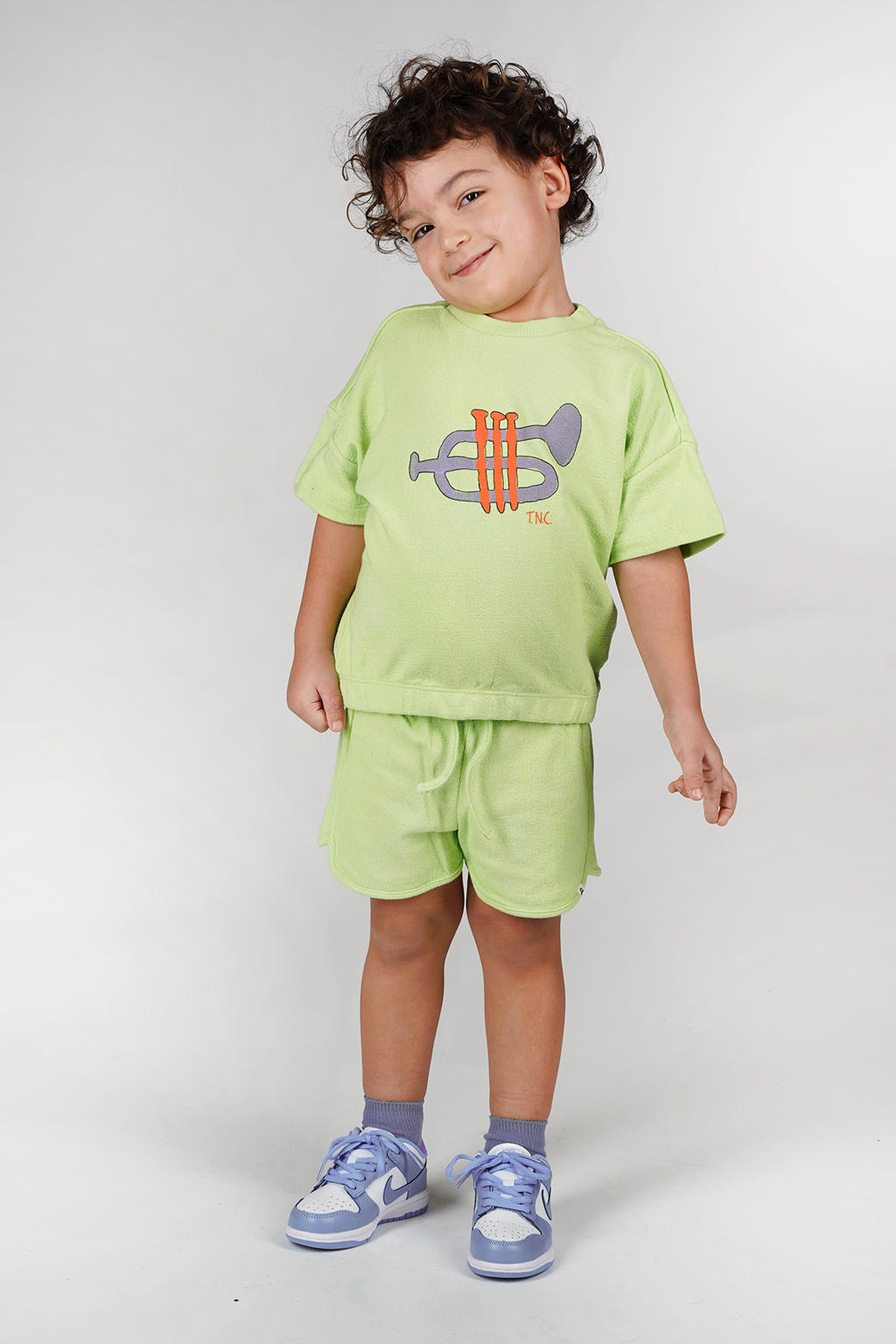 The New Chapter loose casual short groen | kleertjes.com