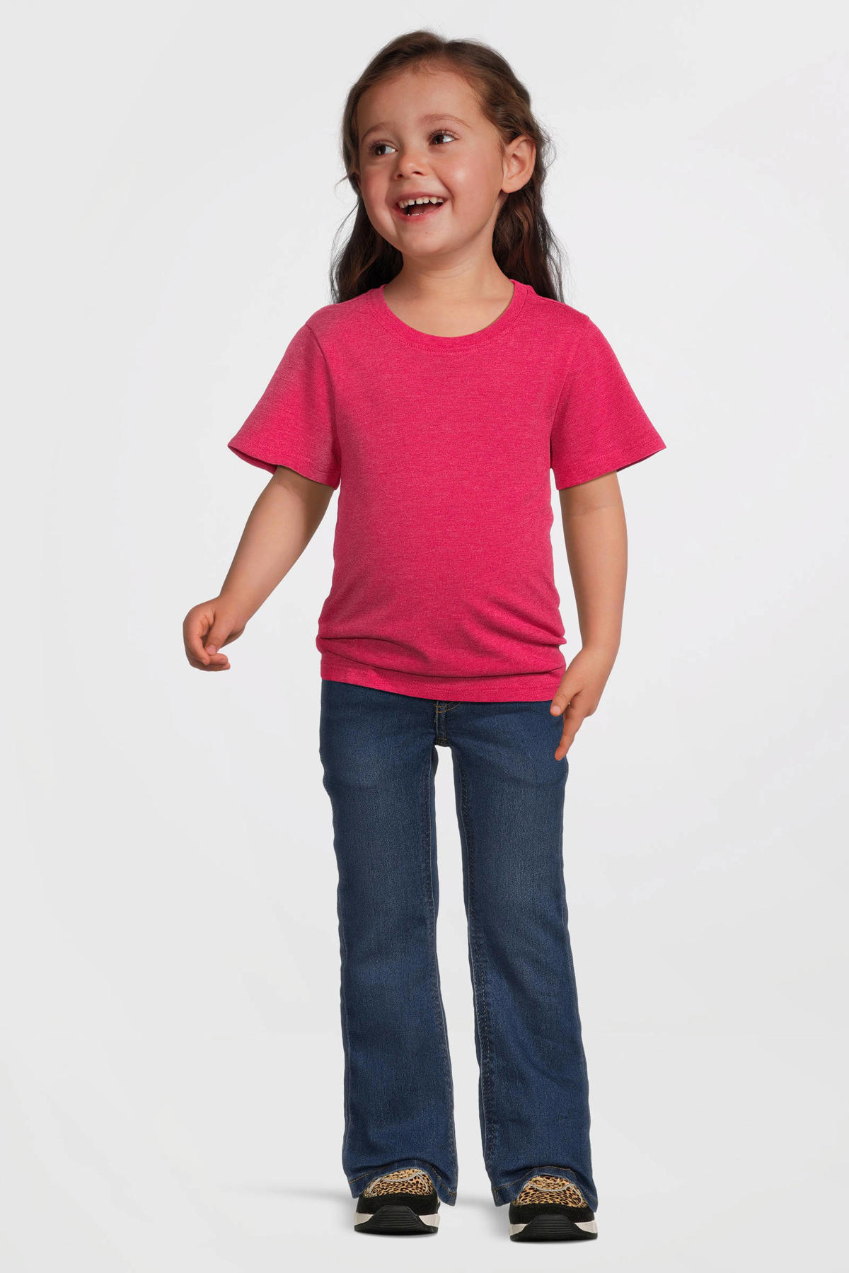 Anytime T-shirt roze melange kopen? | Morgen in huis | kleertjes.com