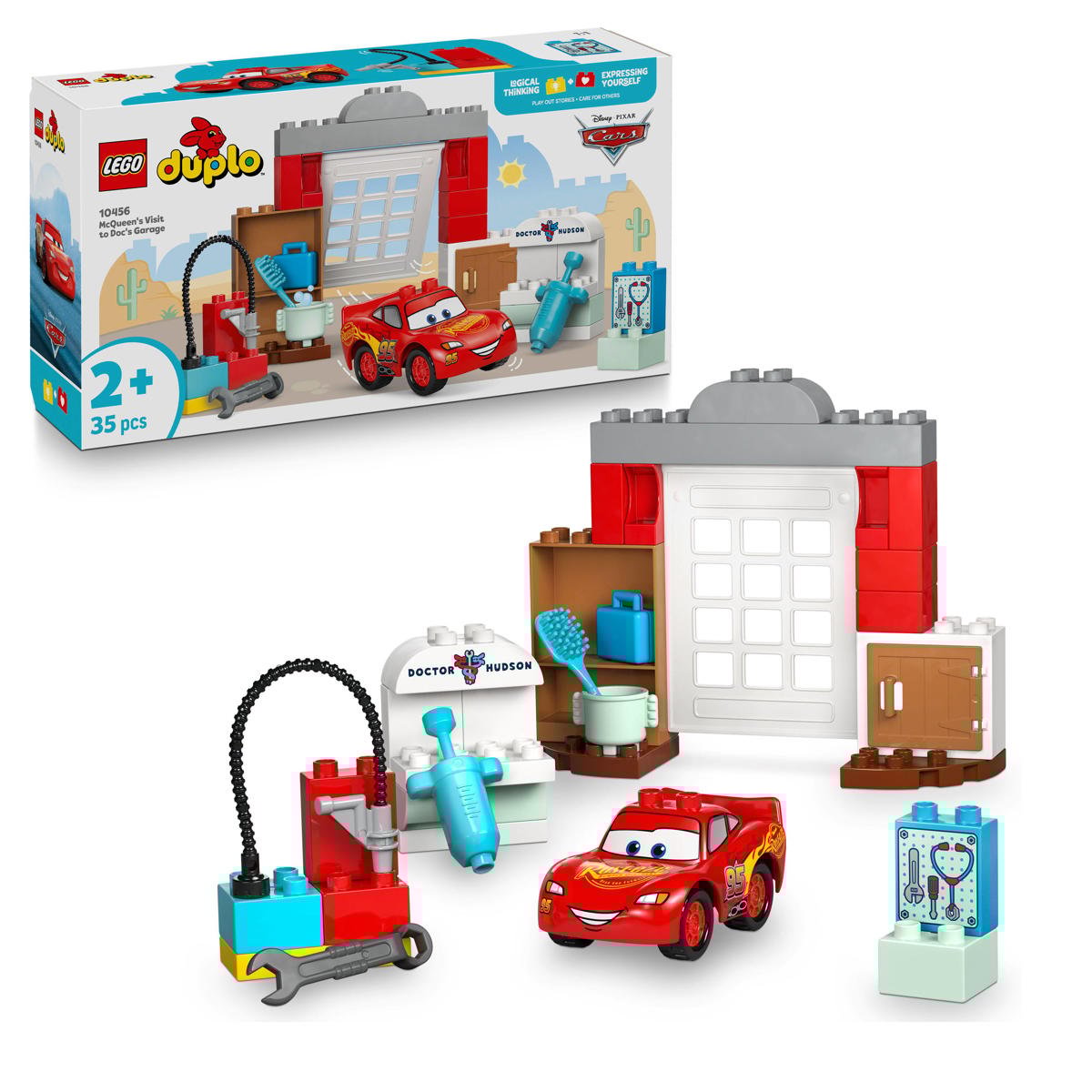 LEGO DUPLO Disney en Pixar Cars McQueens Bezoek aan Docs Garage 10456 | kleertjes.com