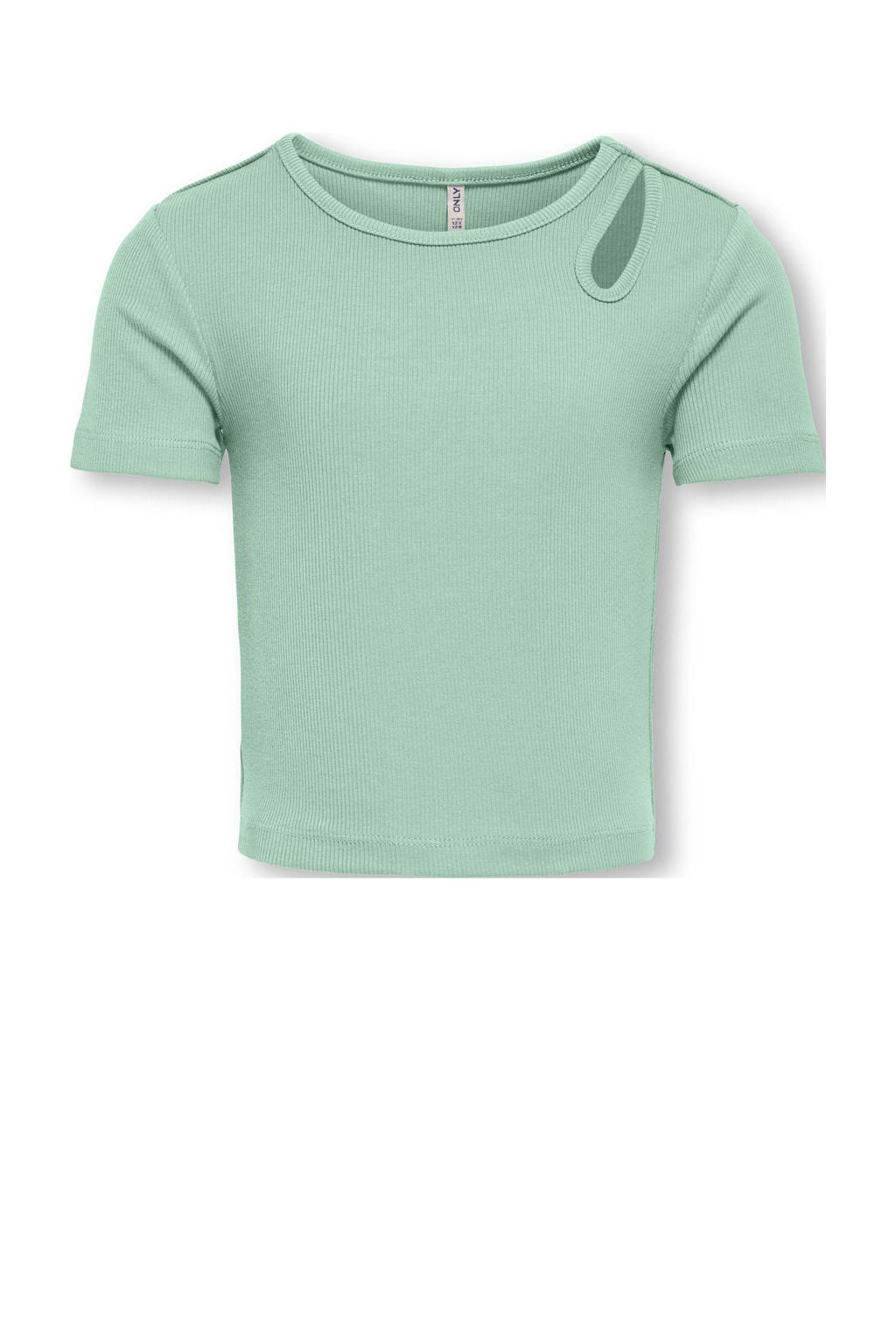 KIDS ONLY GIRL cropped top lichtgroen | kleertjes.com