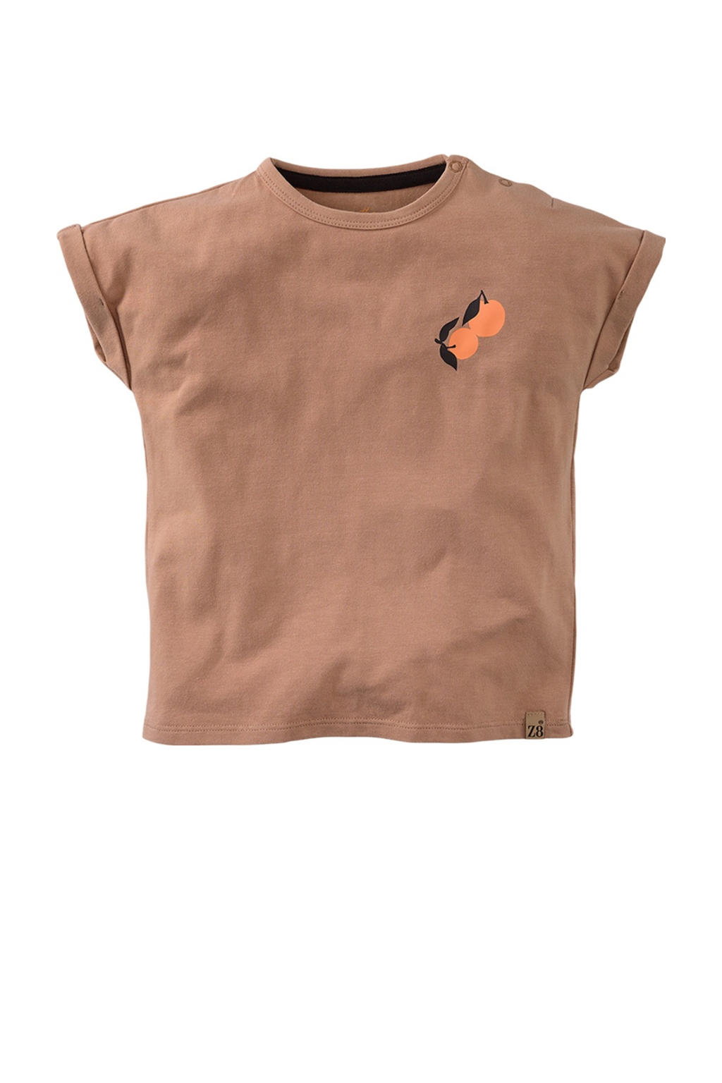 Z8 mini T-shirt Ennio met backprint beige/oranje | kleertjes.com