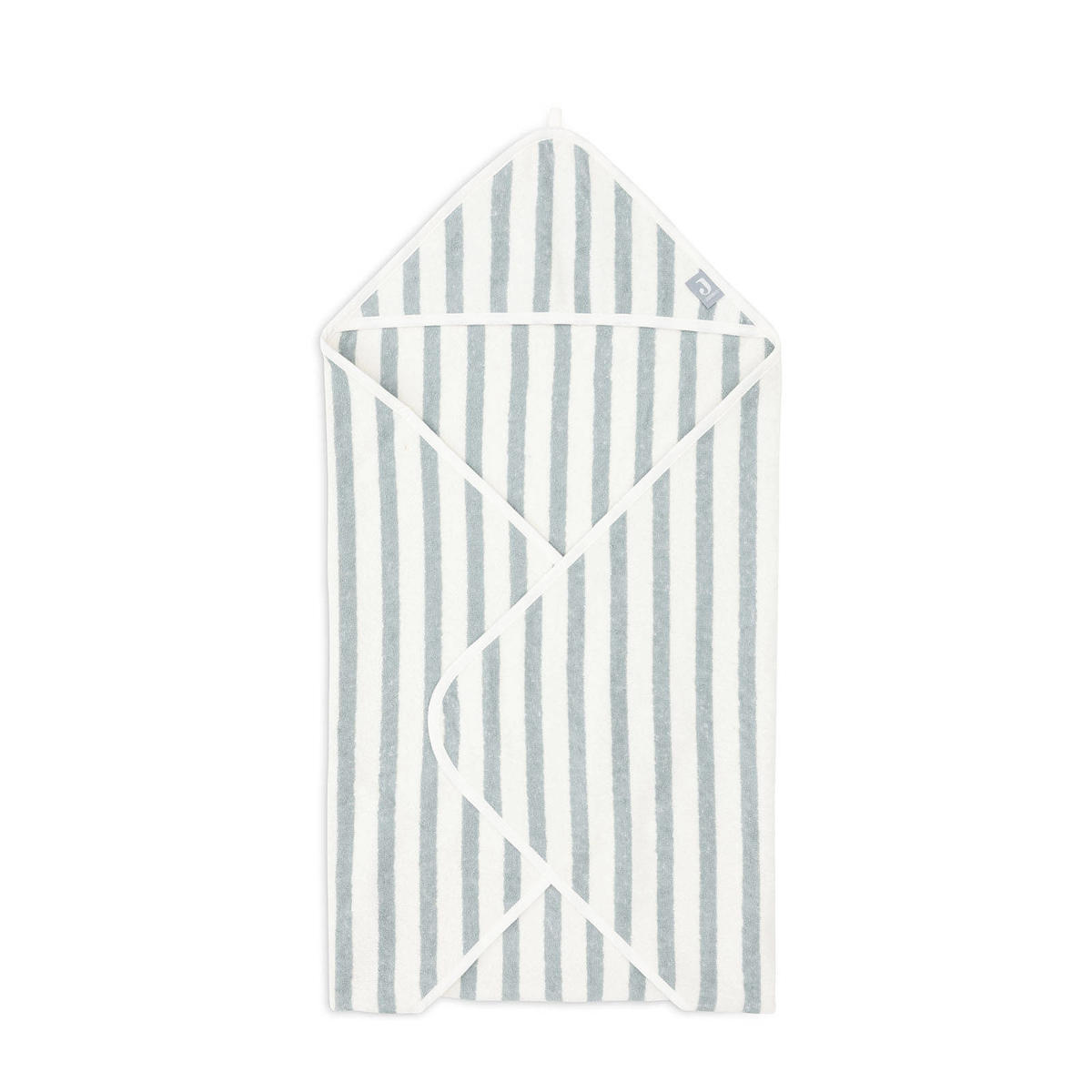Jollein badcape Stripe Terry - Sea Green | kleertjes.com