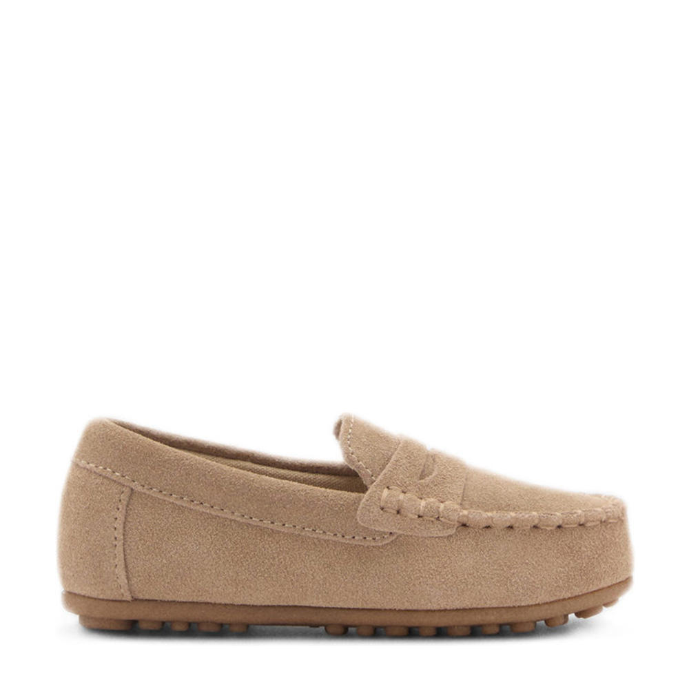 Mango Kids suède mocassins camel | kleertjes.com