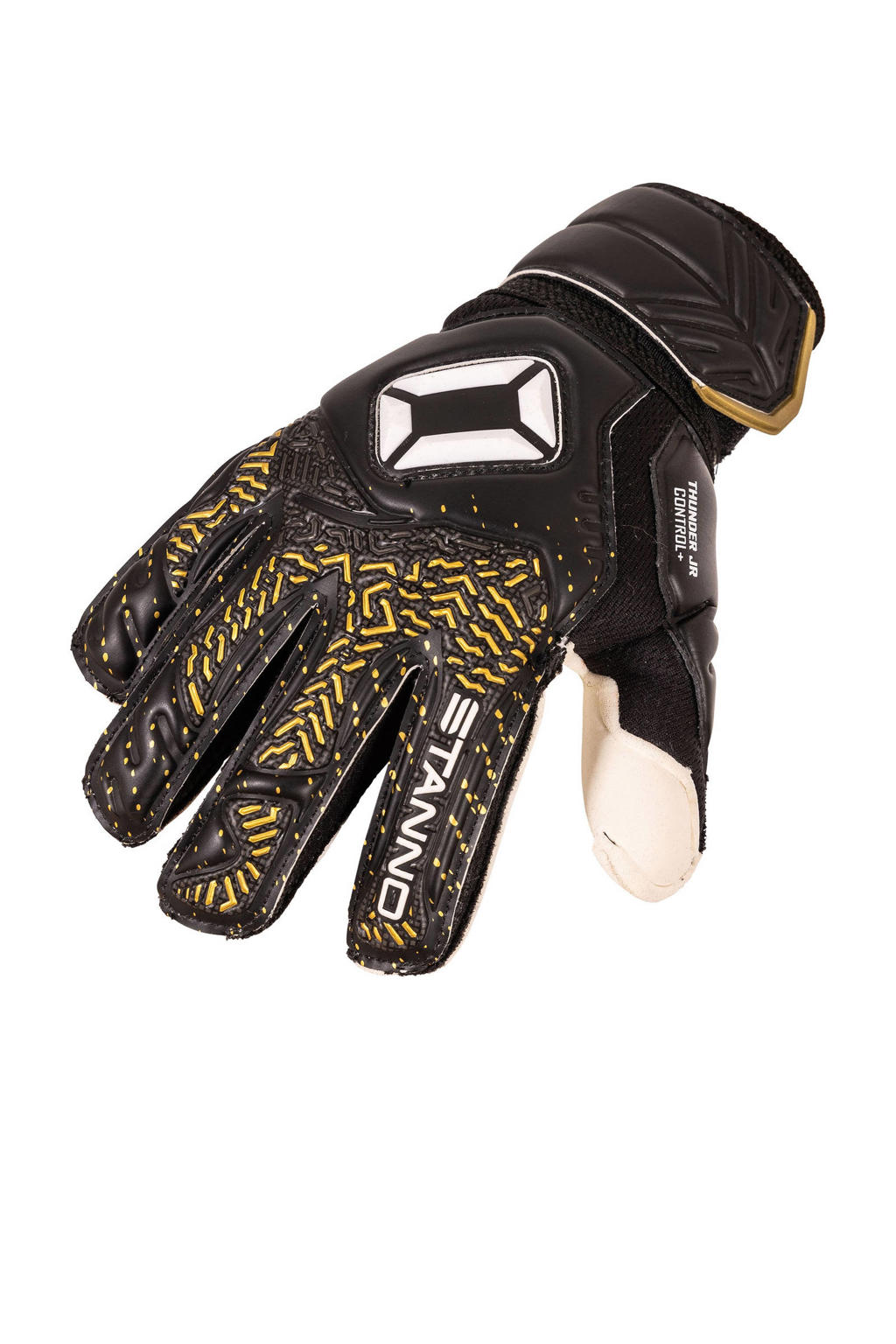 Stanno Junior junior keepershandschoenen zwart/oranje | kleertjes.com