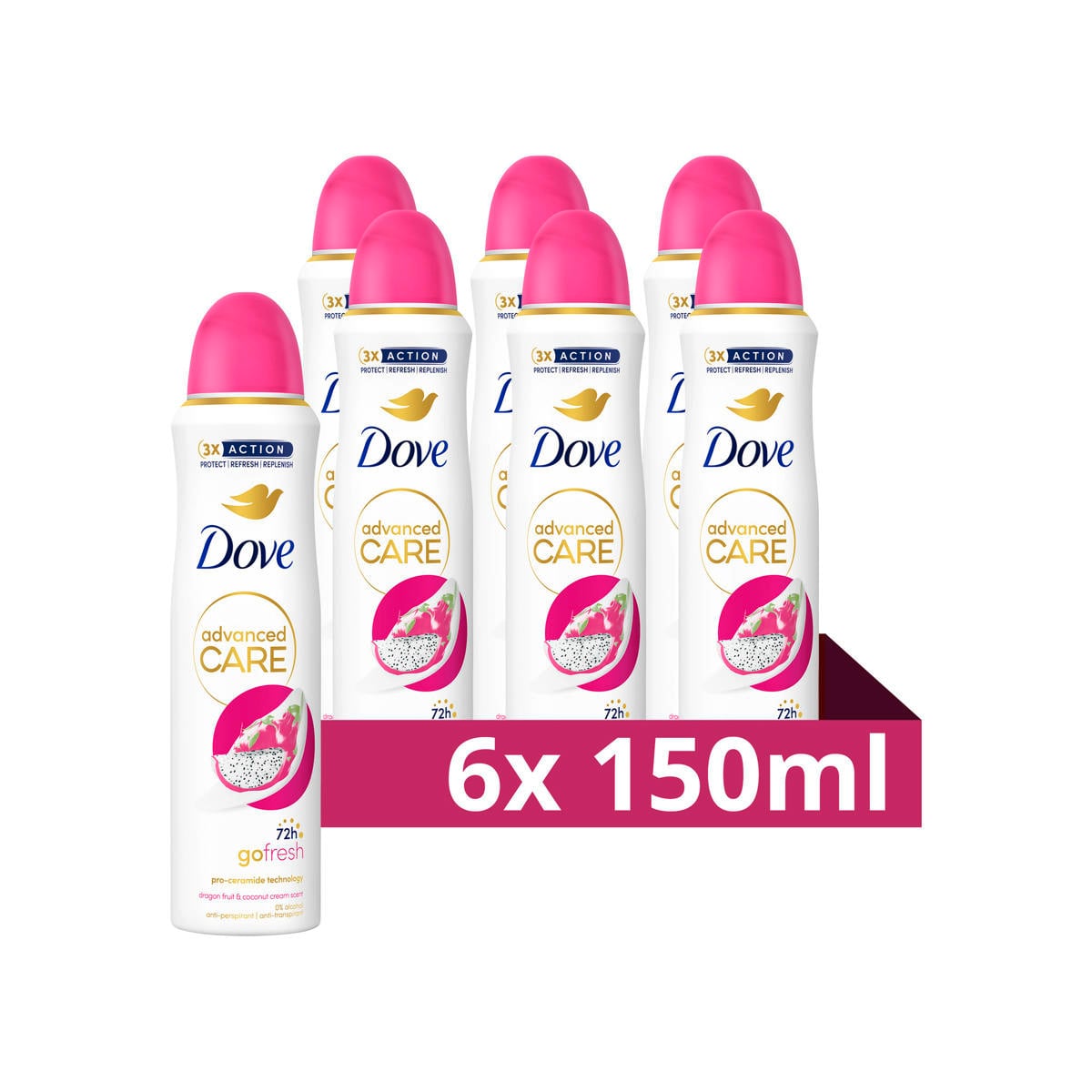 Dove Advanced Care Go Fresh Dragon Fruit & Coconut Cream anti ...