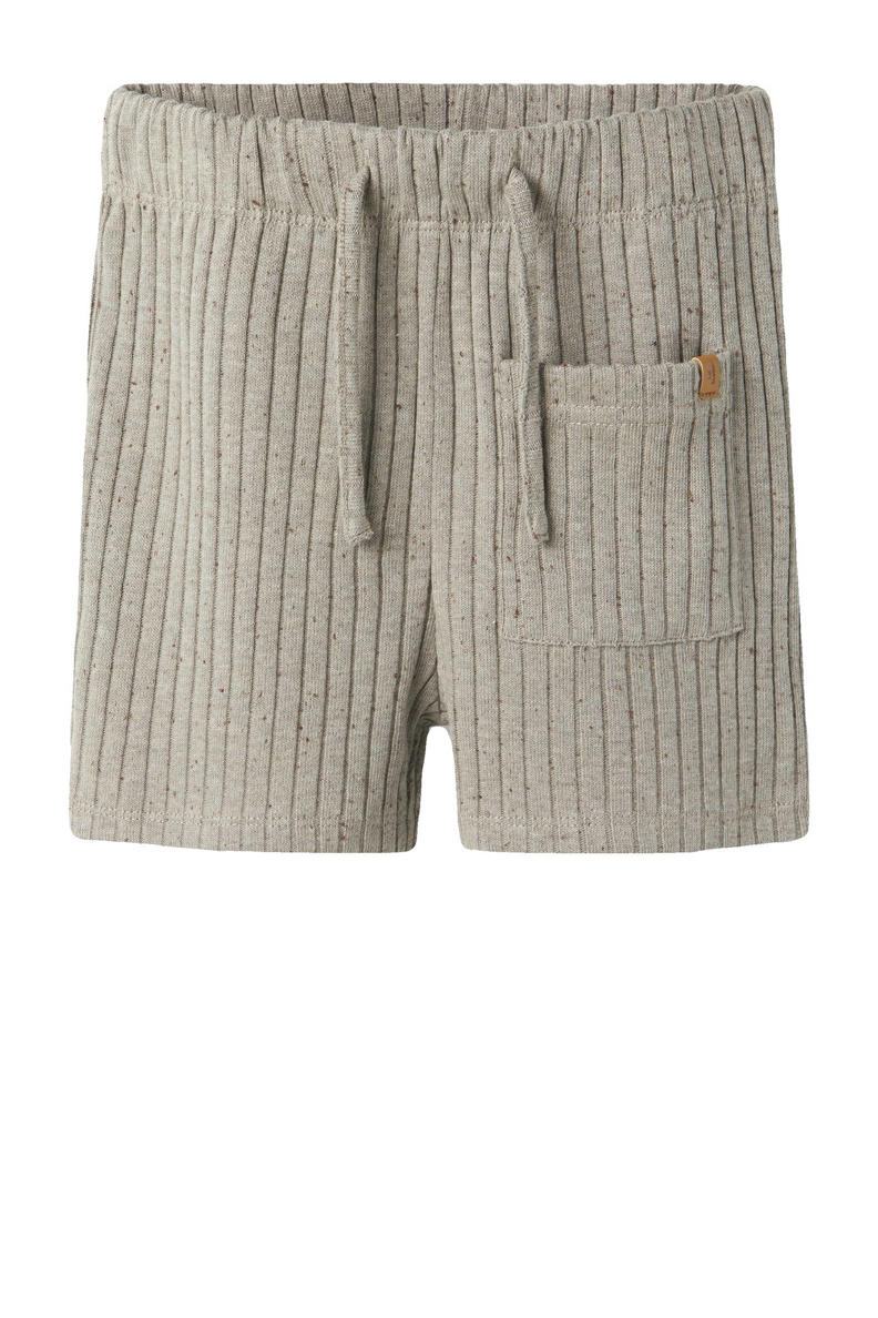 LIL' ATELIER MINI casual short lichtbruin | kleertjes.com