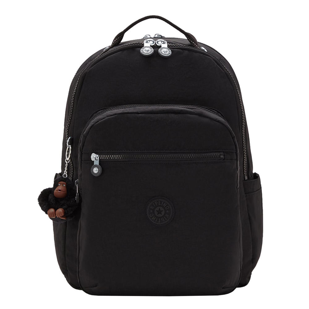 Kipling rugzak Seoul Lap zwart | kleertjes.com