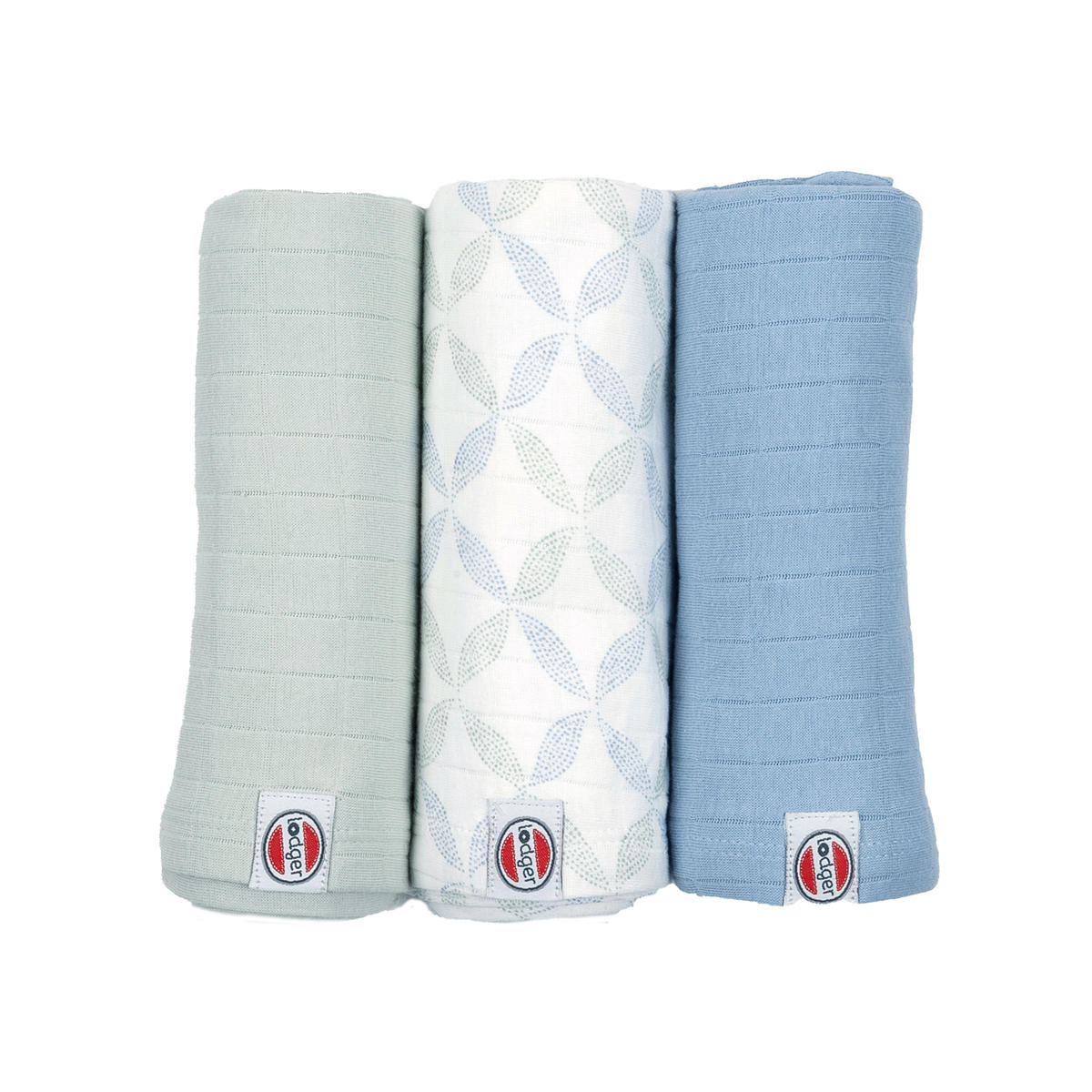 Lodger hydrofiele swaddle Solid Matcha Peppermint lichtgroen | kleertjes.com
