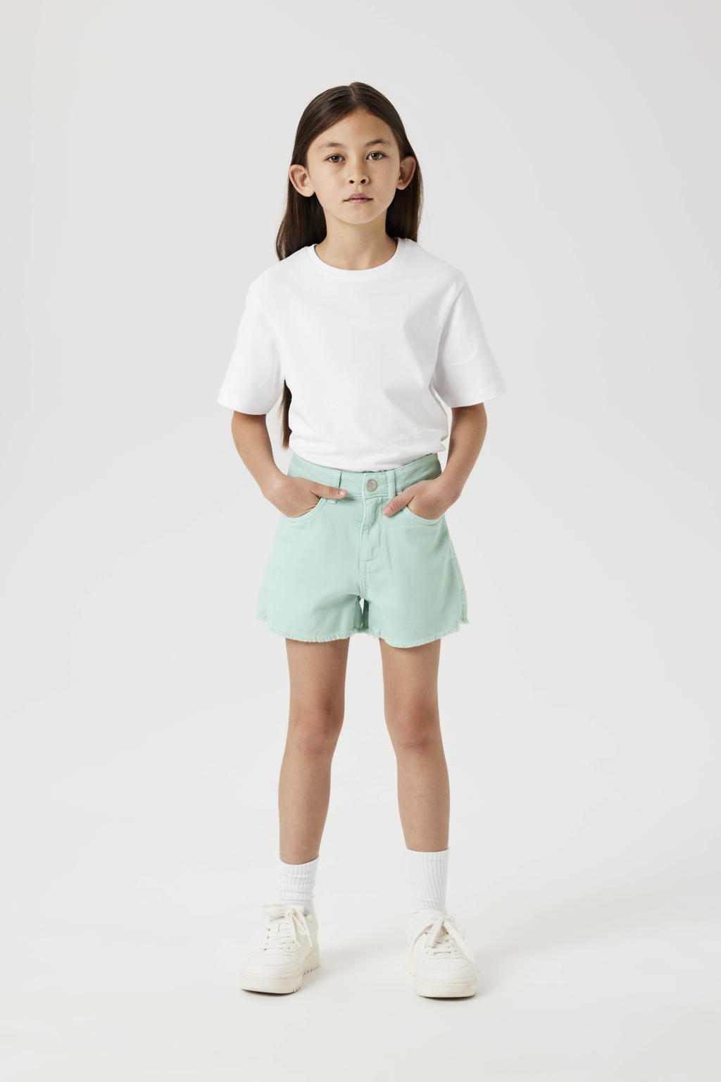 NAME IT KIDS mom casual short mintgroen | kleertjes.com