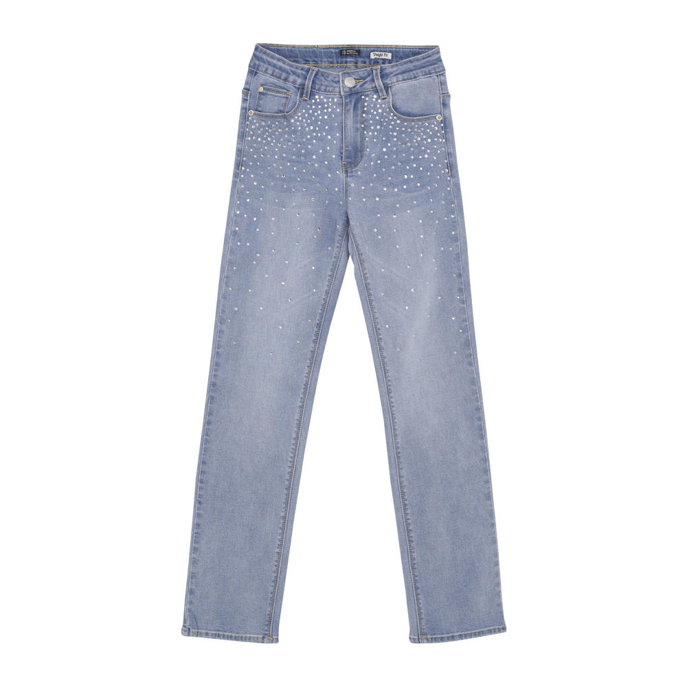 Indian Blue Jeans straight leg jeans light blue denim | kleertjes.com