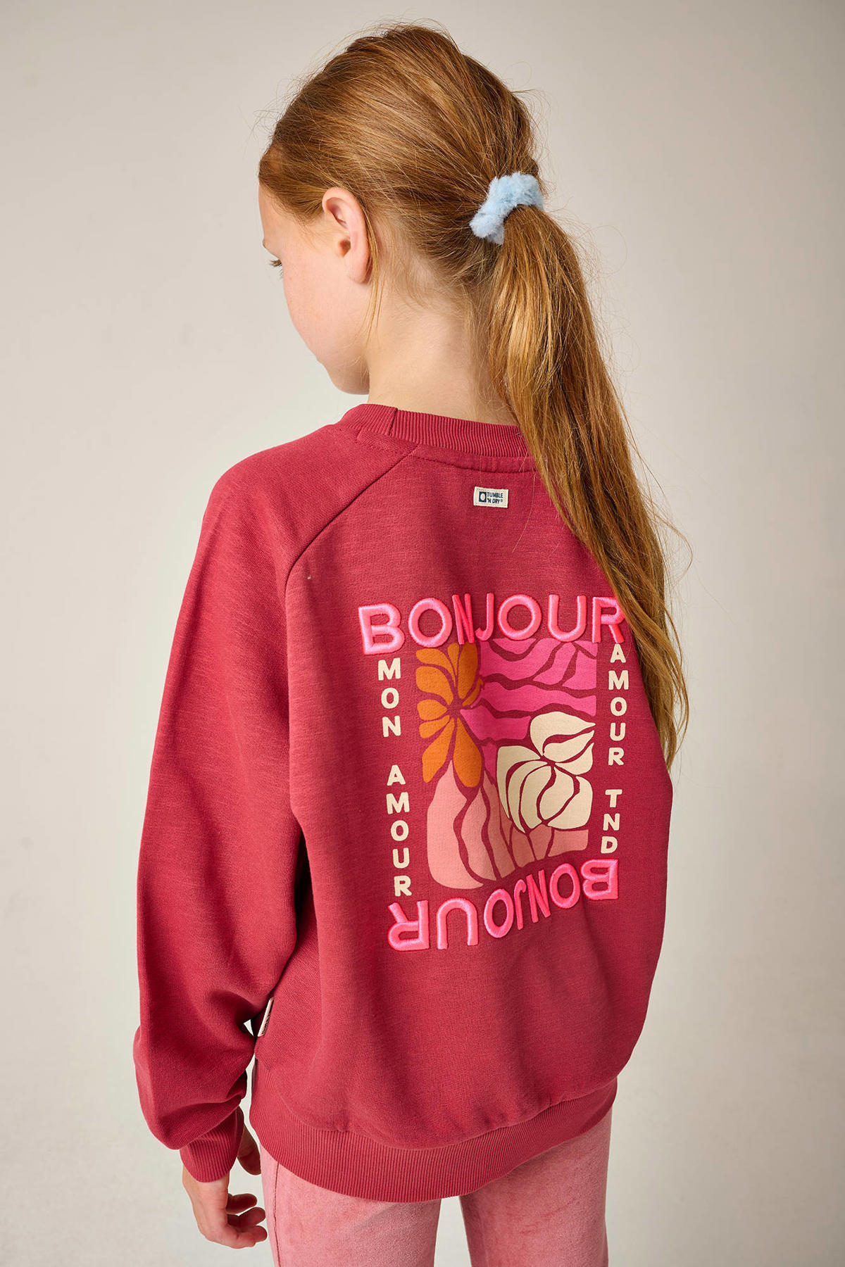 Tumble 'n Dry sweater met backprint rood | kleertjes.com