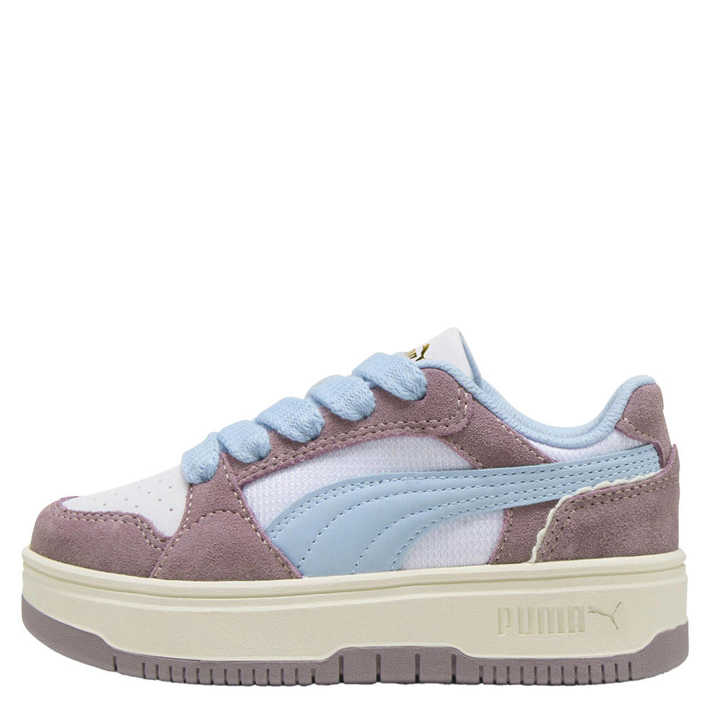Puma Rebound Femme Memoires sneakers wit/lichtblauw/lila | kleertjes.com