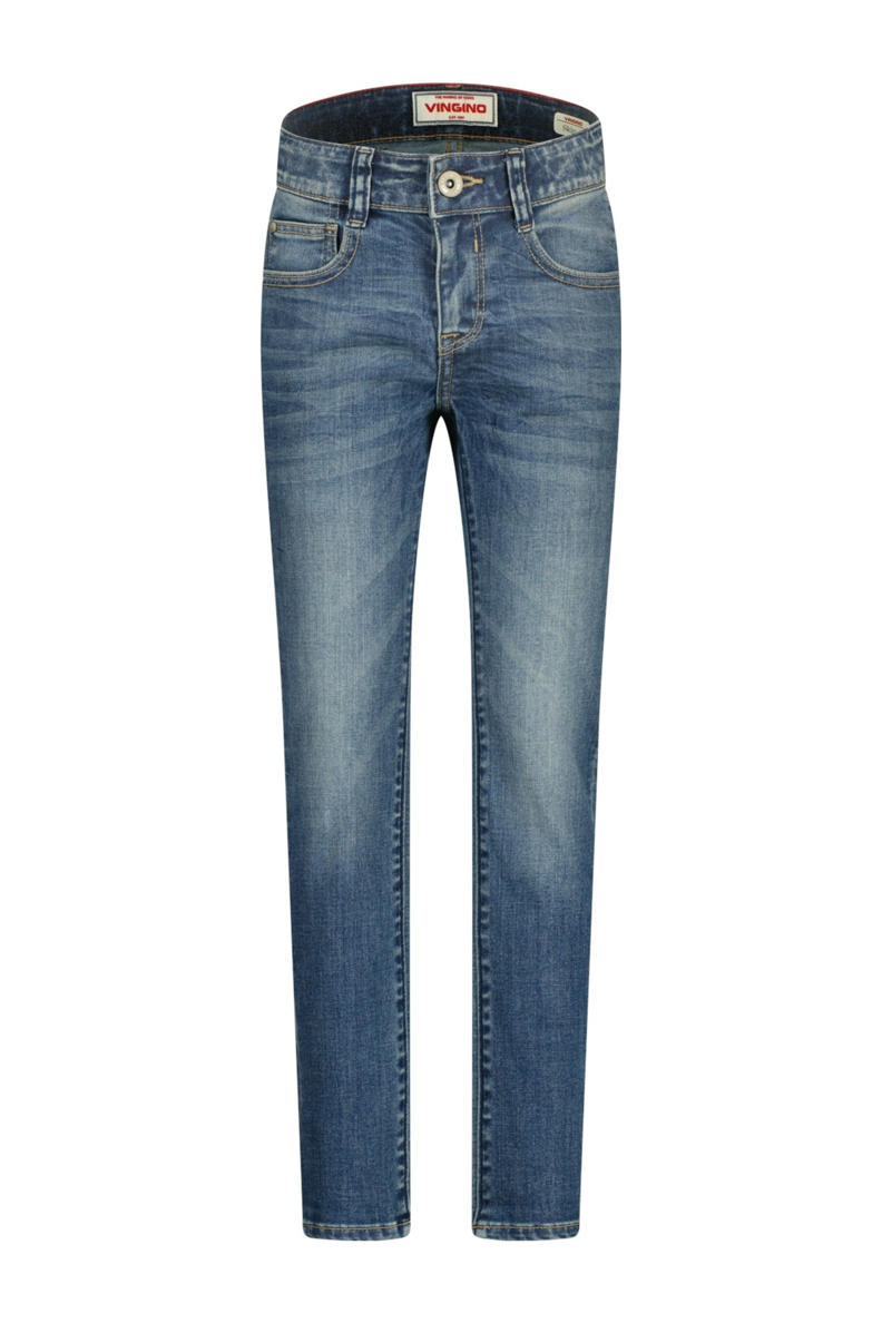 Vingino skinny jeans medium blue denim | kleertjes.com