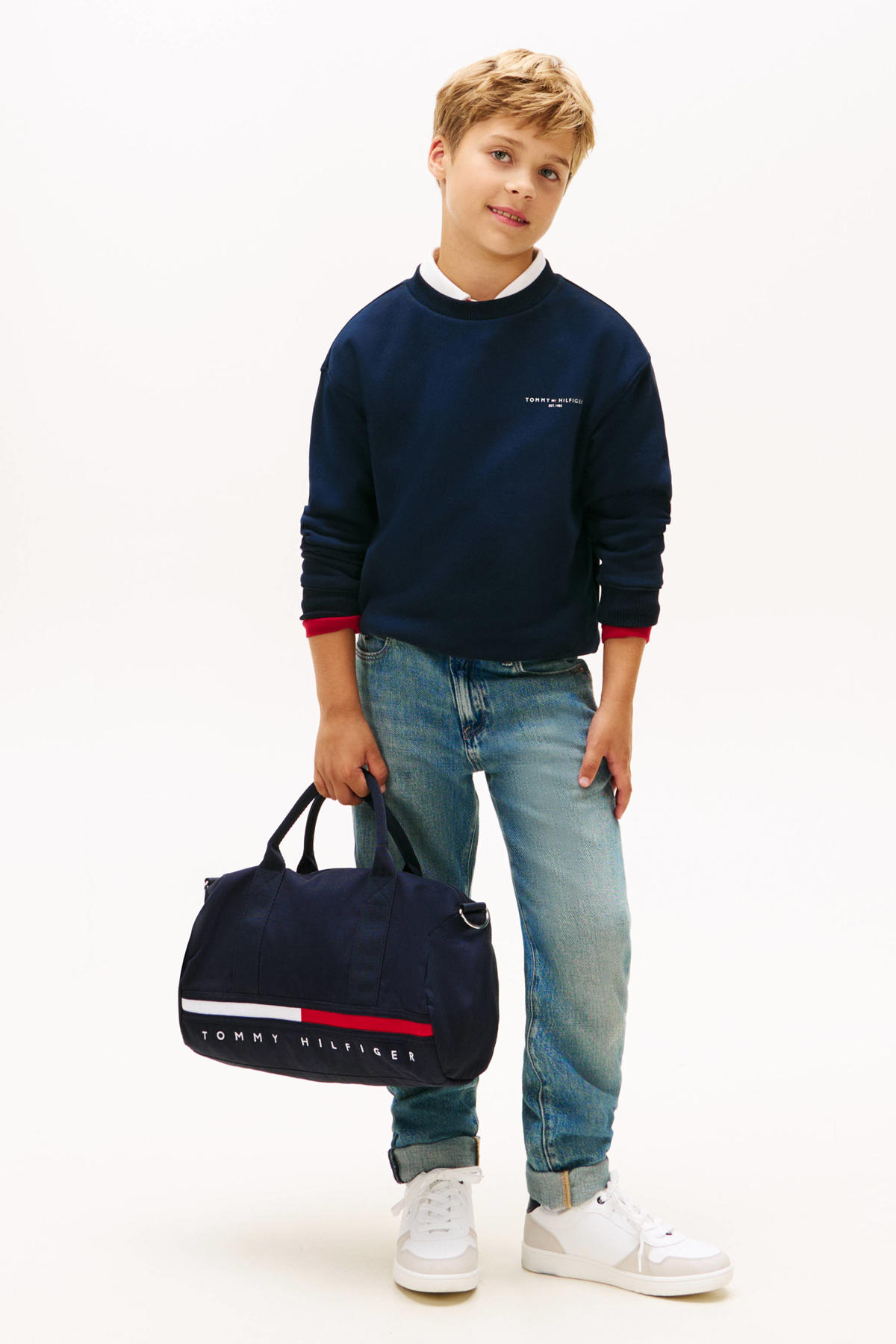 Tommy Hilfiger sweater donkerblauw | kleertjes.com
