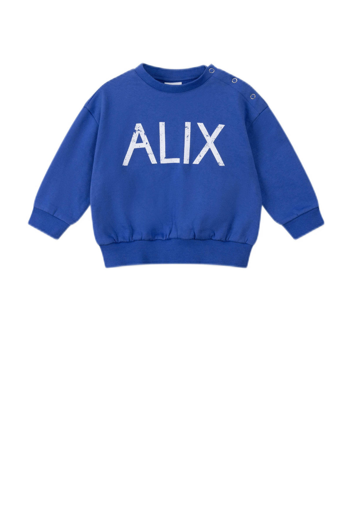 Alix Mini sweater met backprint blauw | kleertjes.com