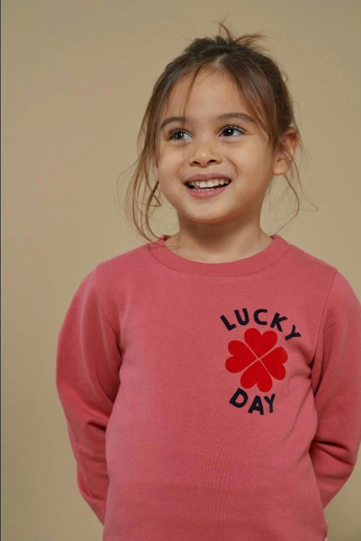 Jubel sweater roze Queen Of Hearts | kleertjes.com