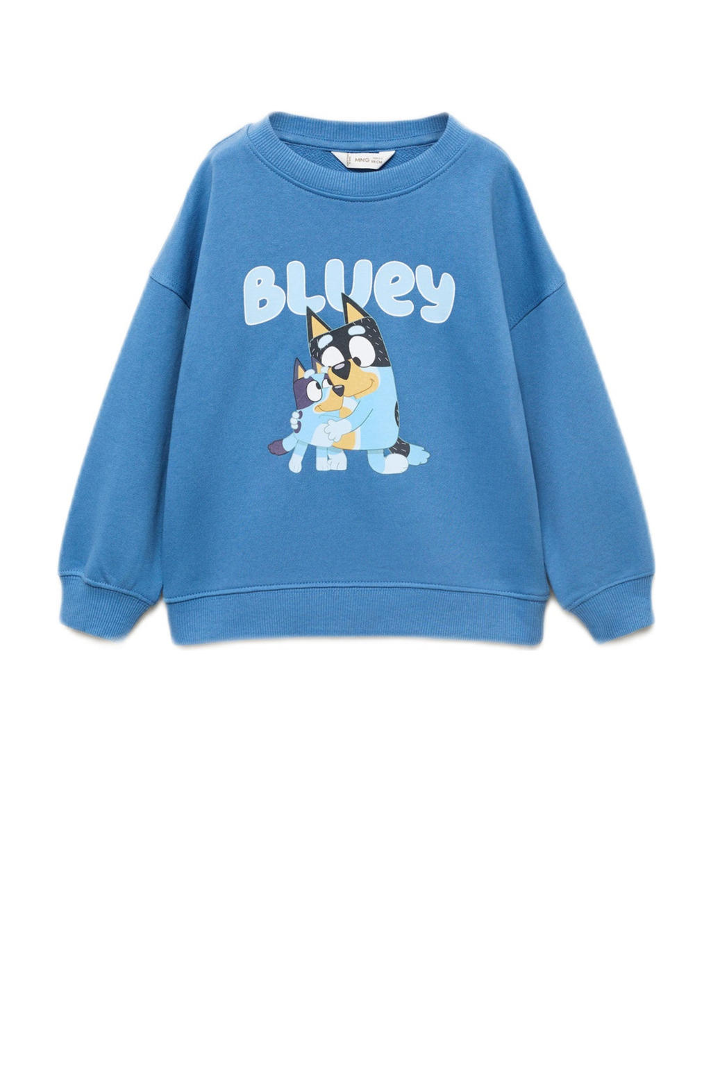 Mango Kids Bluey sweater blauw | kleertjes.com