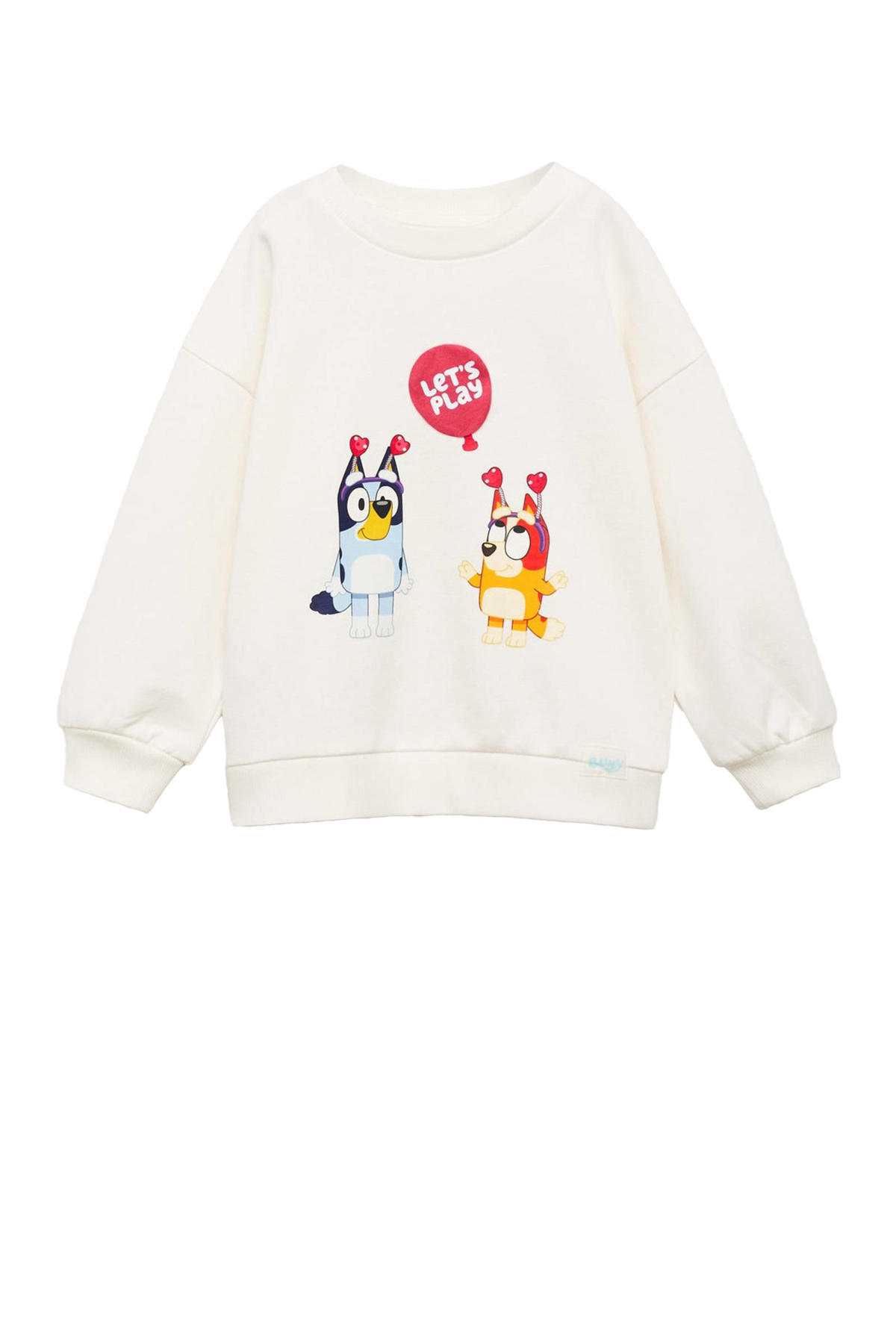 Mango Kids Bluey sweater wit kopen? | Morgen in huis | kleertjes.com