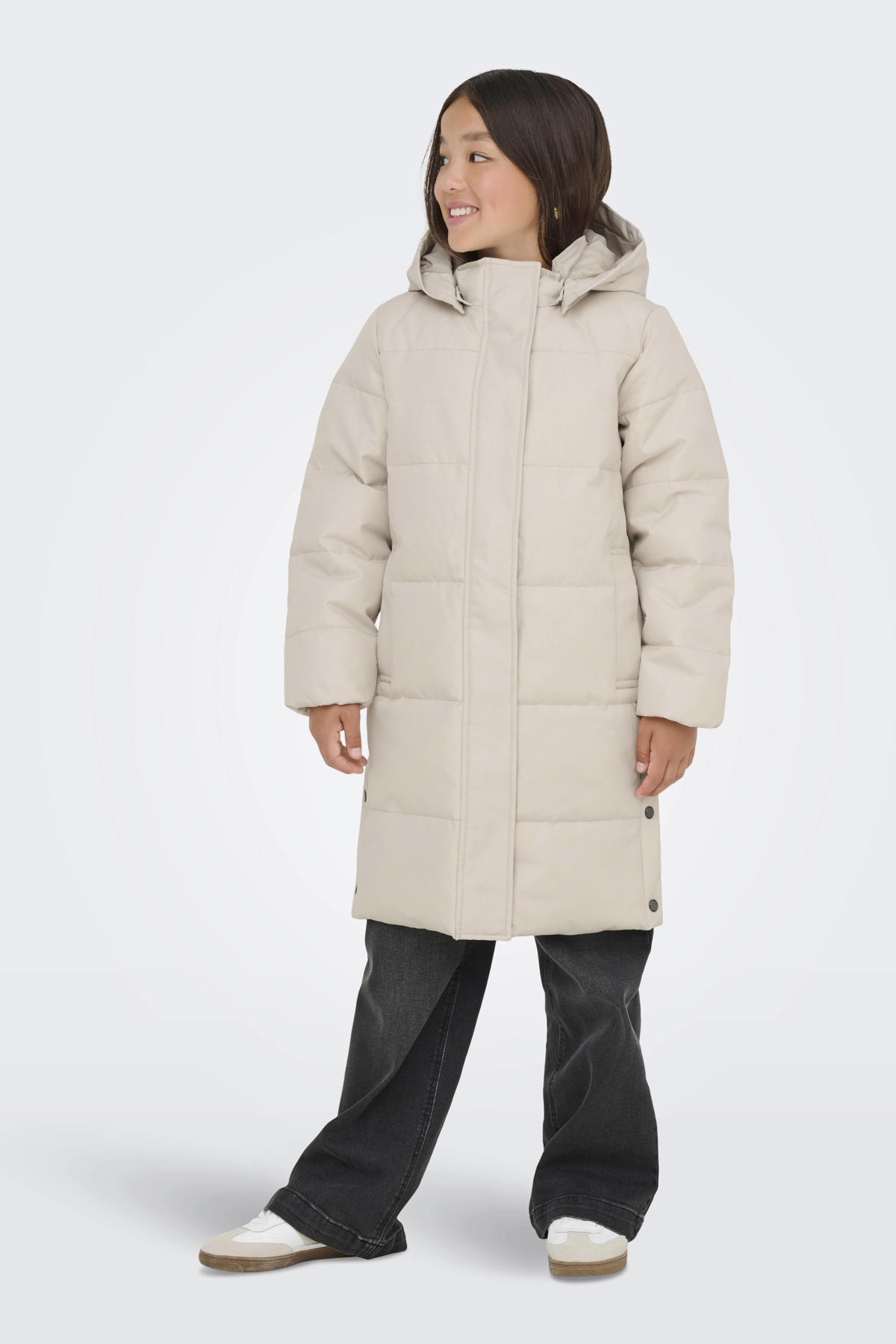 KIDS ONLY GIRL gewatteerde jas lichtbeige | kleertjes.com