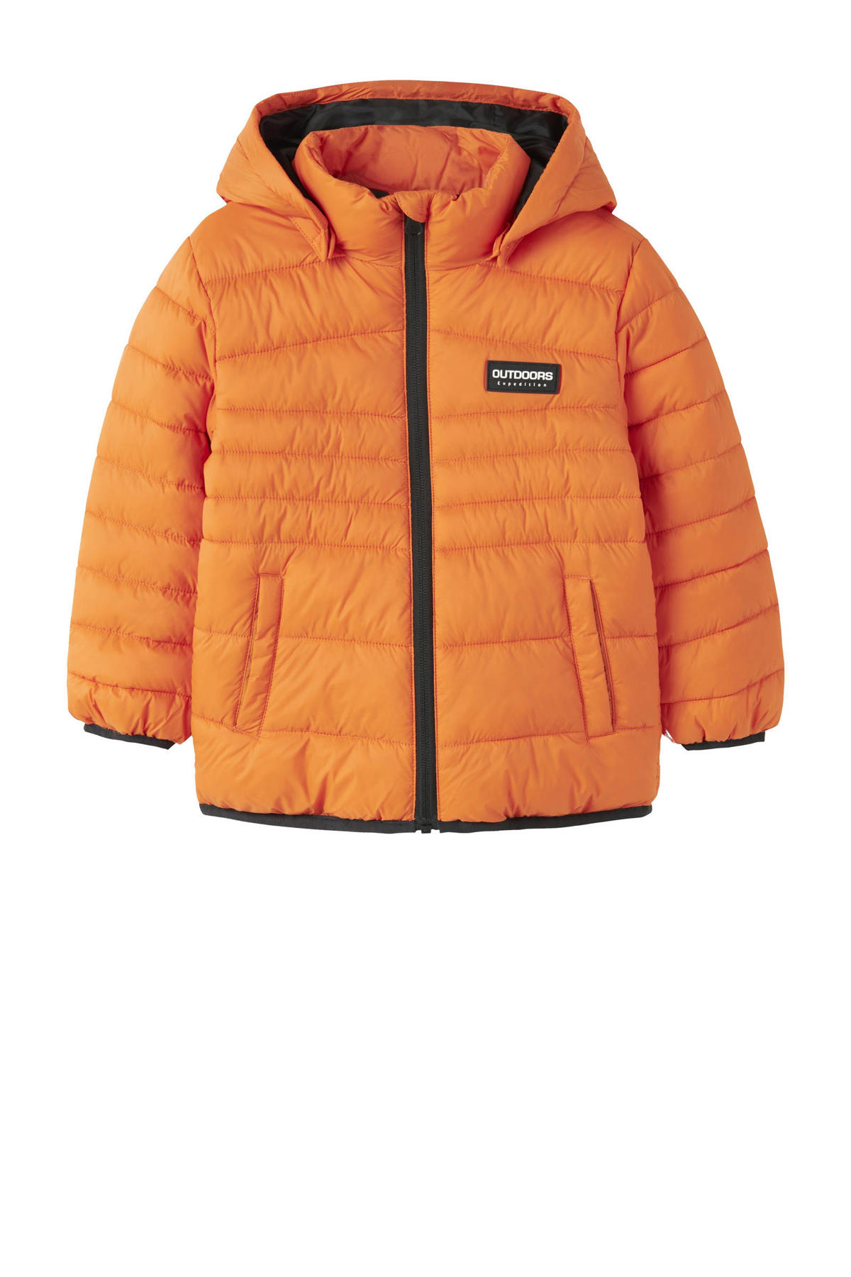 NAME IT MINI gewatteerde jas oranje | kleertjes.com