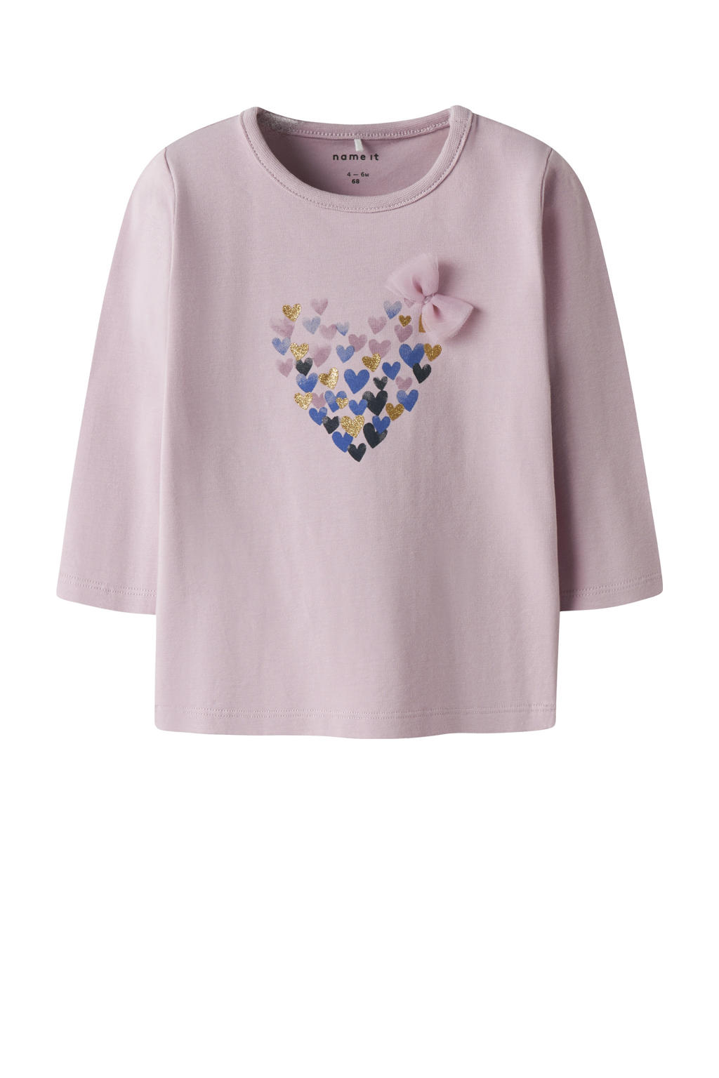 NAME IT BABY longsleeve lila met glitter | kleertjes.com