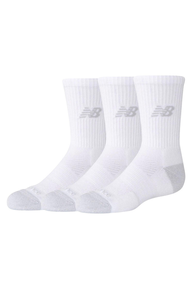 New Balance sokken Active Crew - set van 3 wit | kleertjes.com
