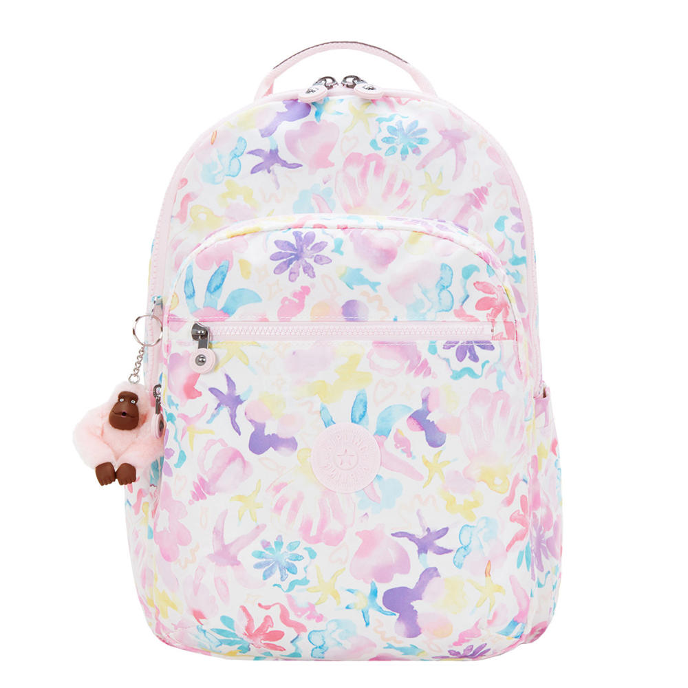 Kipling rugzak Seoul Lap lichtroze | kleertjes.com