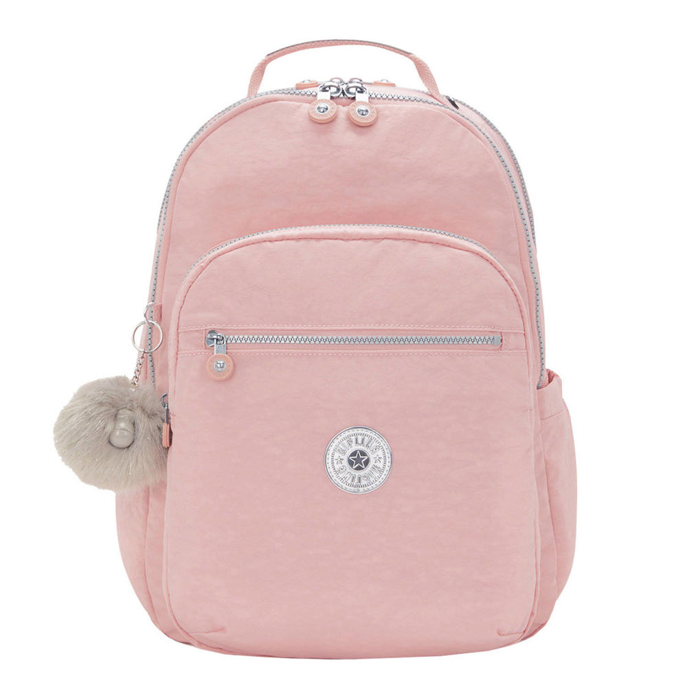Kipling rugzak Seoul Lap lichtroze | kleertjes.com