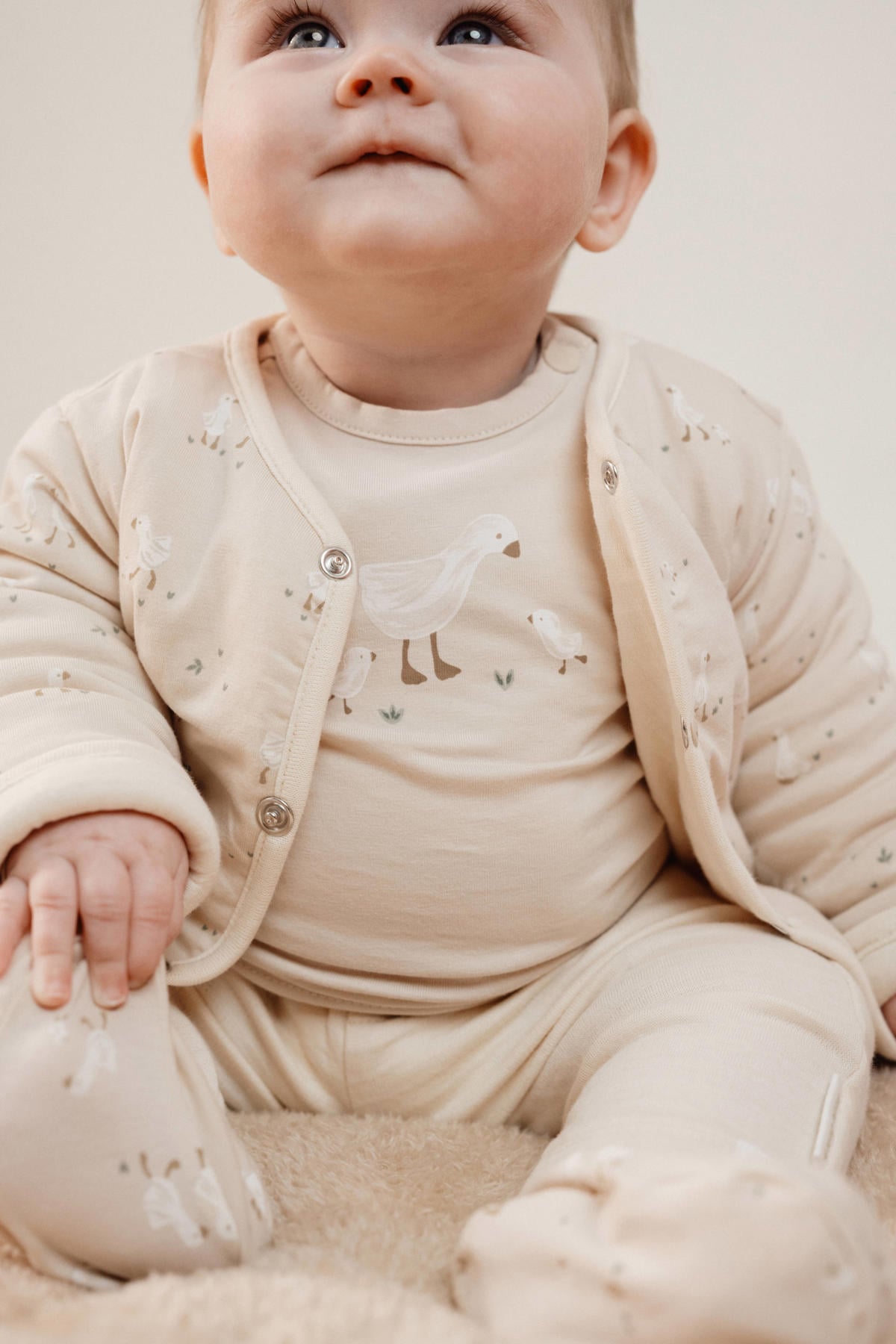Little Dutch casual broek ecru | kleertjes.com