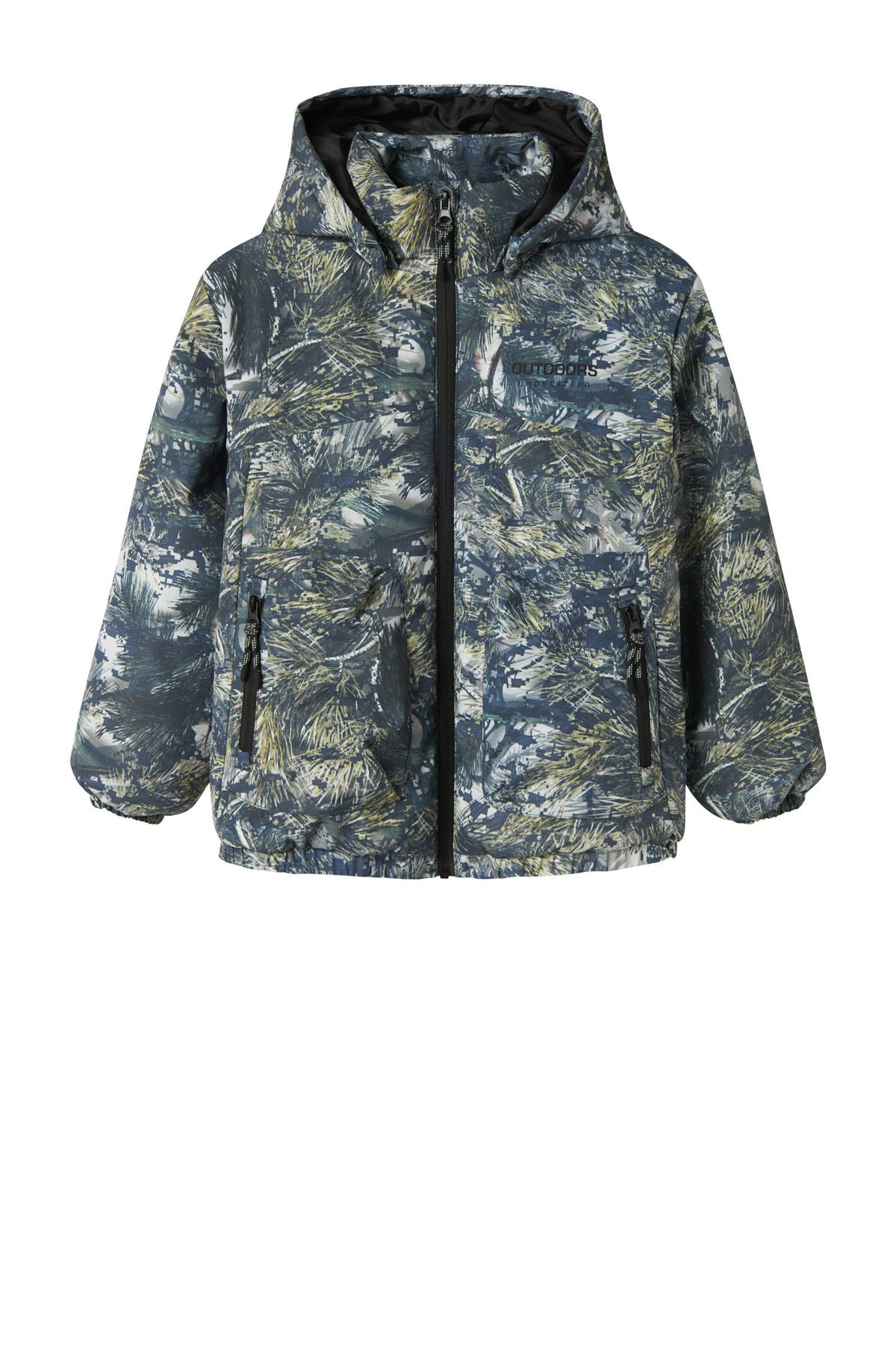 NAME IT KIDS gewatteerde jas blauw | kleertjes.com