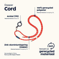 Dopper Cord - Silver Red - verstelbaar - compatibel met elke Dopper ...