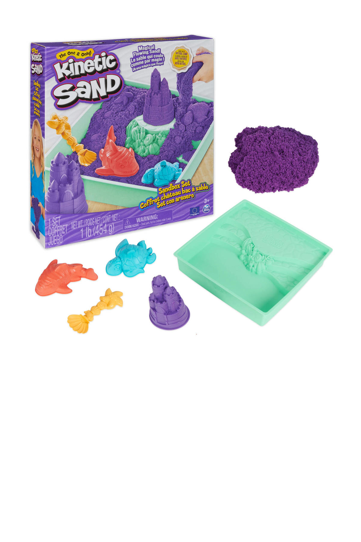 Kinetic Sand Sand Box Purple kopen? | Morgen in huis | kleertjes.com