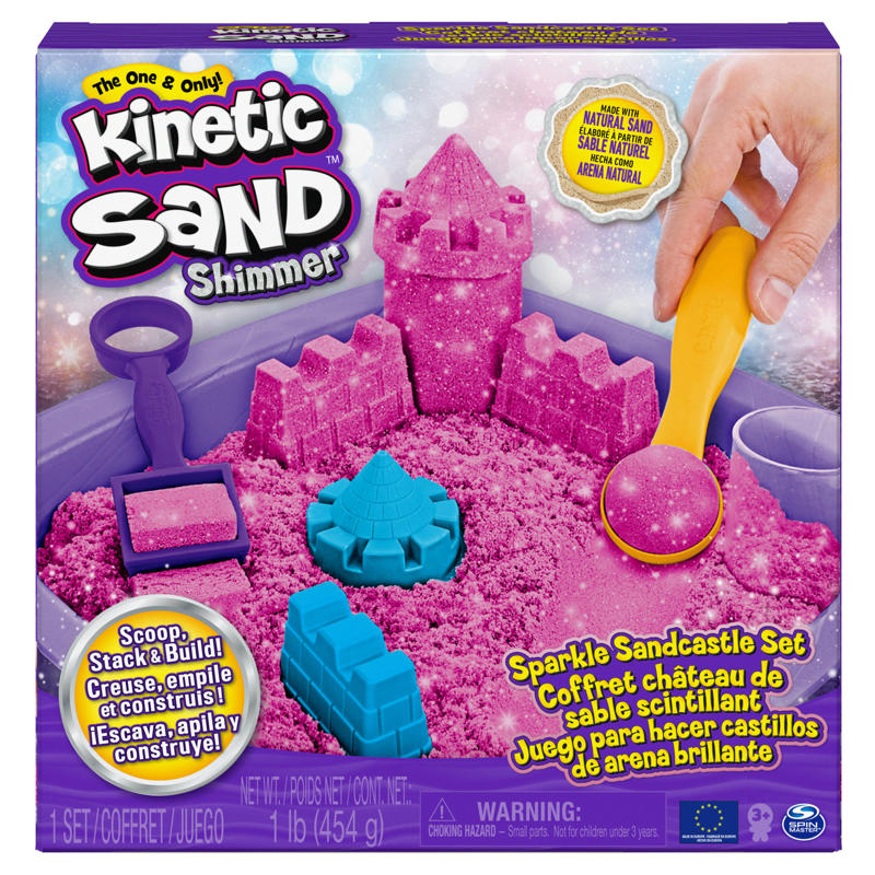 Kinetic Sand Sparkling Sandcastle Pink | kleertjes.com