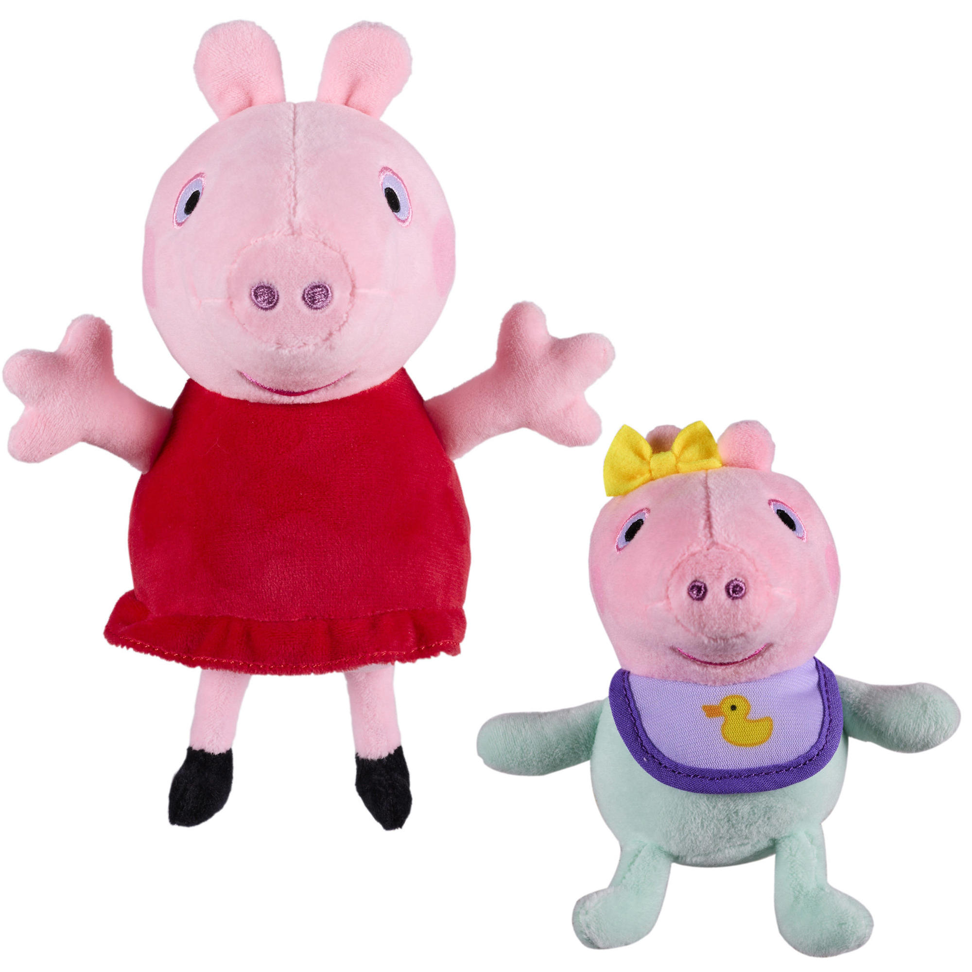 Peppa Pig Peppa & Baby Evie Soft Toy | kleertjes.com