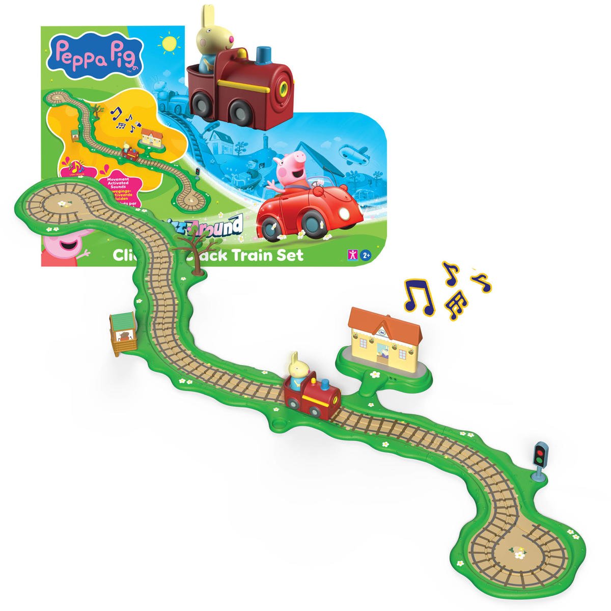 Peppa Pig Whizz Around Clickety Clack Train Set | kleertjes.com