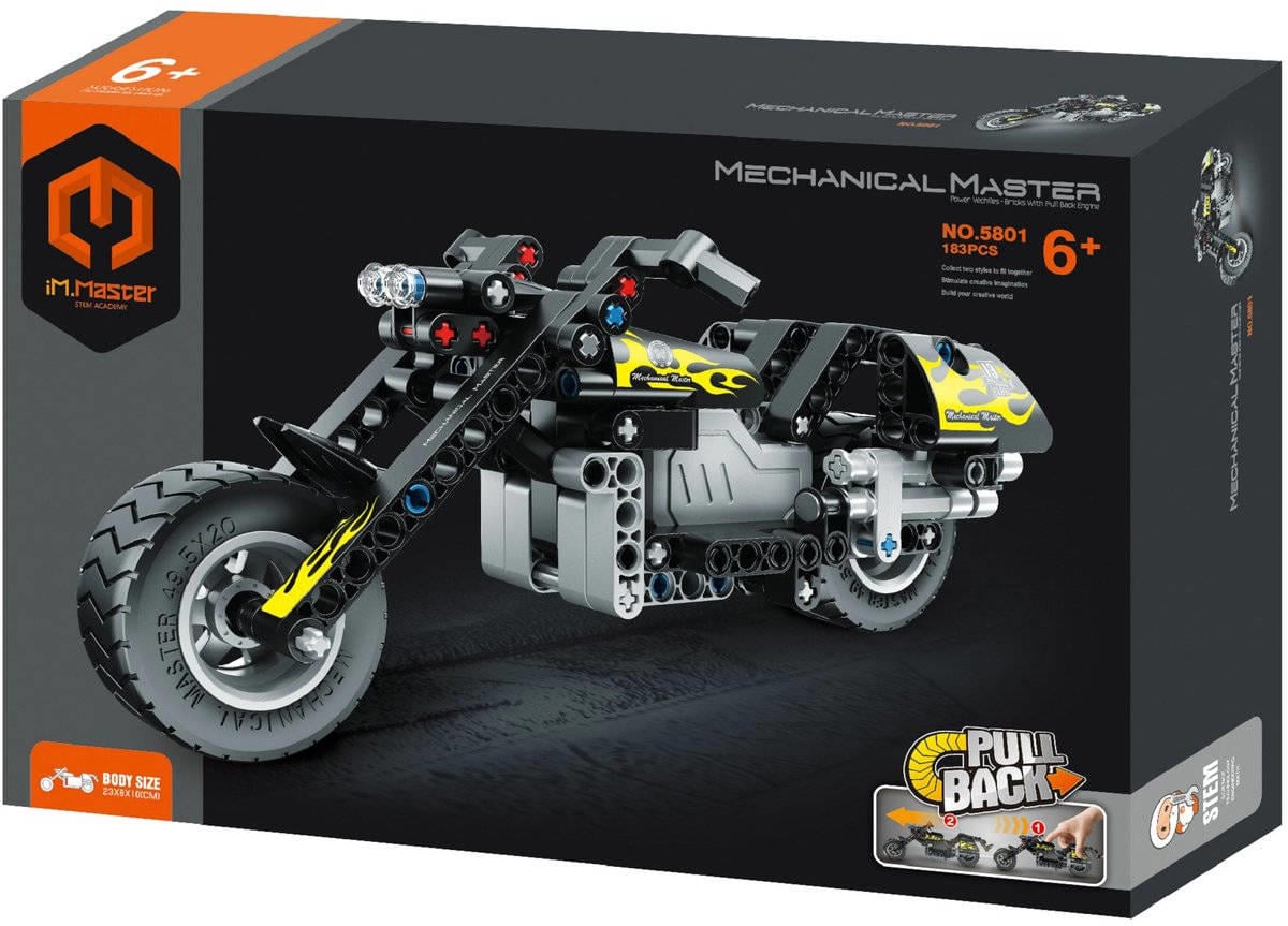 IM.MASTER Pull Back Motor Constructiespeelset | kleertjes.com