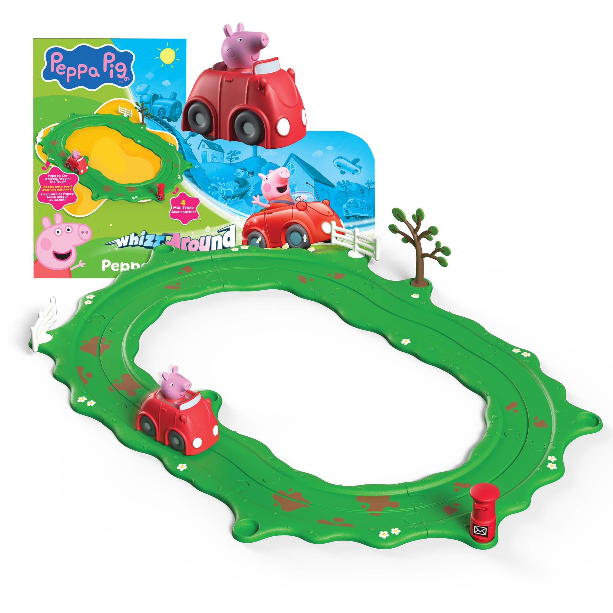 Peppa Pig Whizz Around Peppa's Little Red Car Set | kleertjes.com