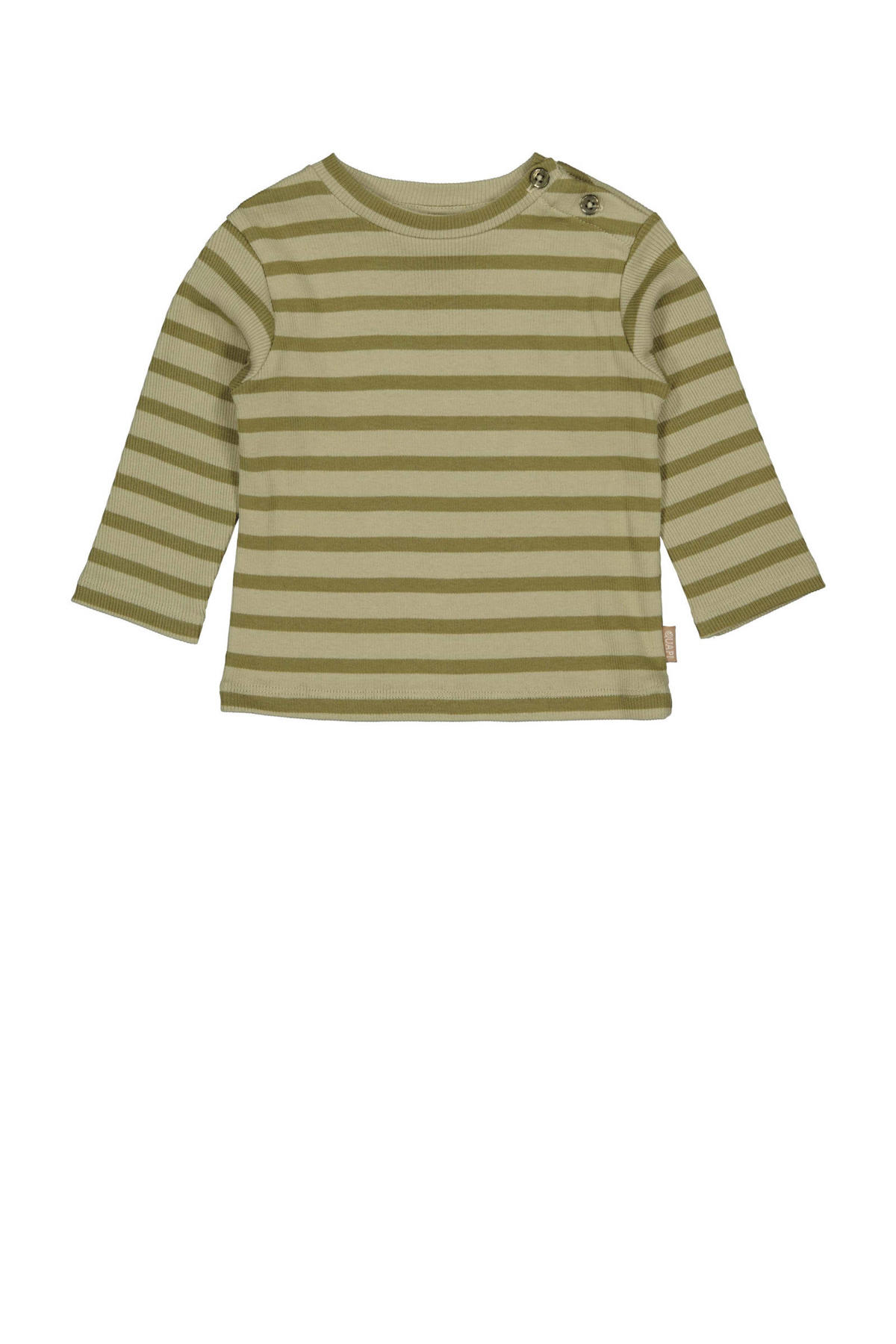 Quapi Newborn gestreepte longsleeve groen | kleertjes.com