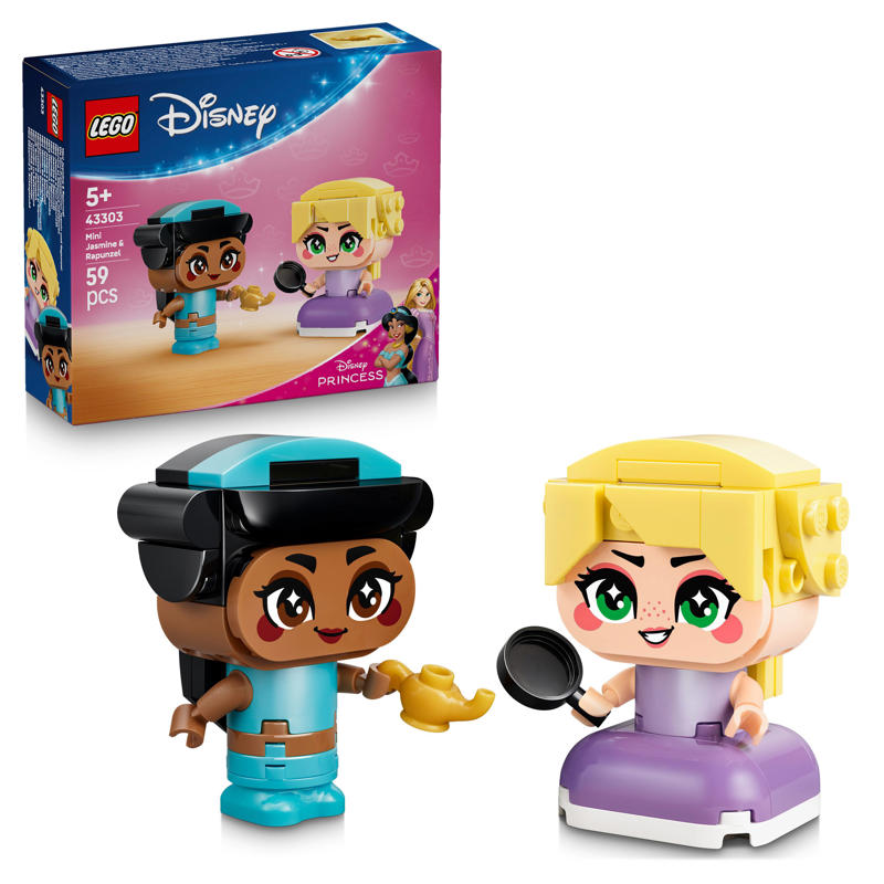 LEGO Disney Mini Jasmine en Rapunzel Bouwpakket 43303 | kleertjes.com