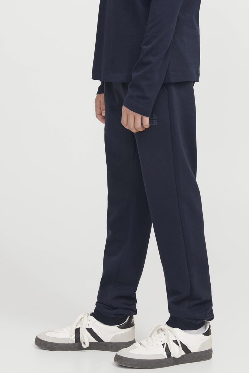 JACK & JONES JUNIOR relaxed joggingbroek donkerblauw | kleertjes.com