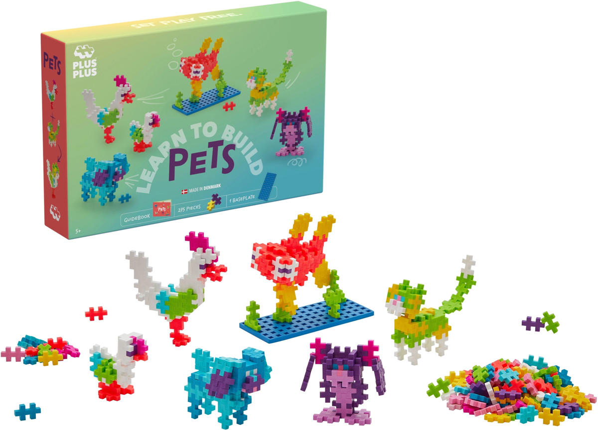 Plus-Plus Learn to Build dieren 275 stuks - 3962 | kleertjes.com