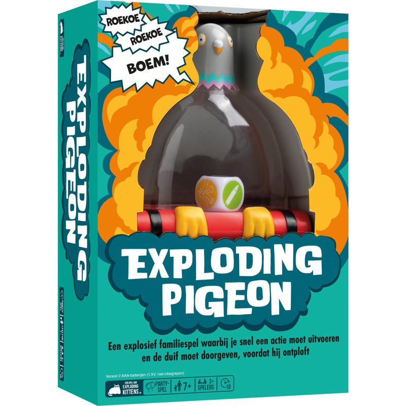Exploding Kittens Exploding Pigeon | kleertjes.com