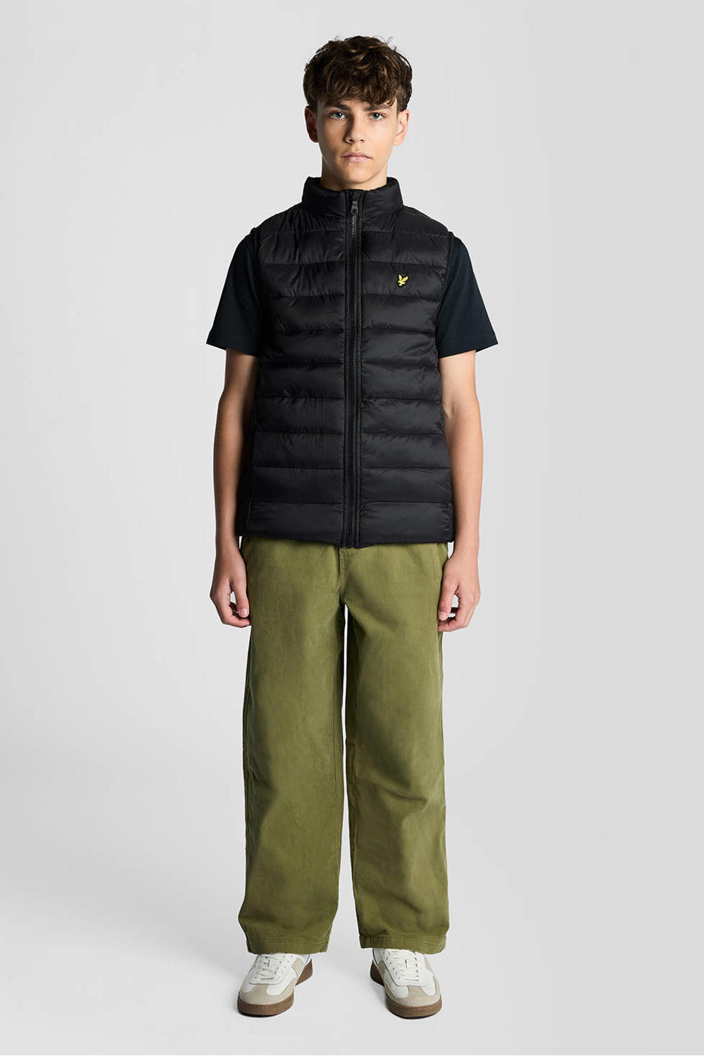 Lyle & Scott bodywarmer lente zwart | kleertjes.com