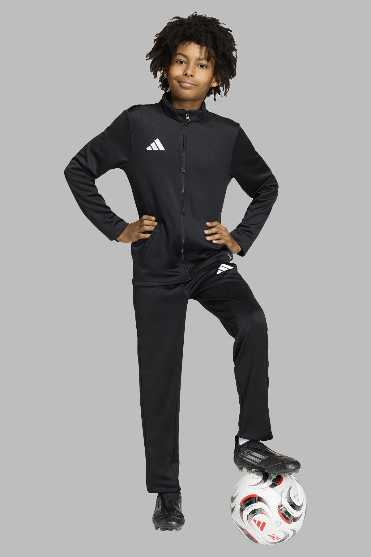 adidas Performance Junior trainingsbroek Entrada26 zwart | kleertjes.com