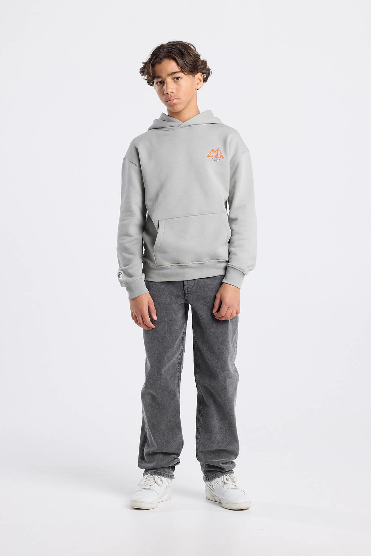 America Today straight leg jeans grey denim | kleertjes.com