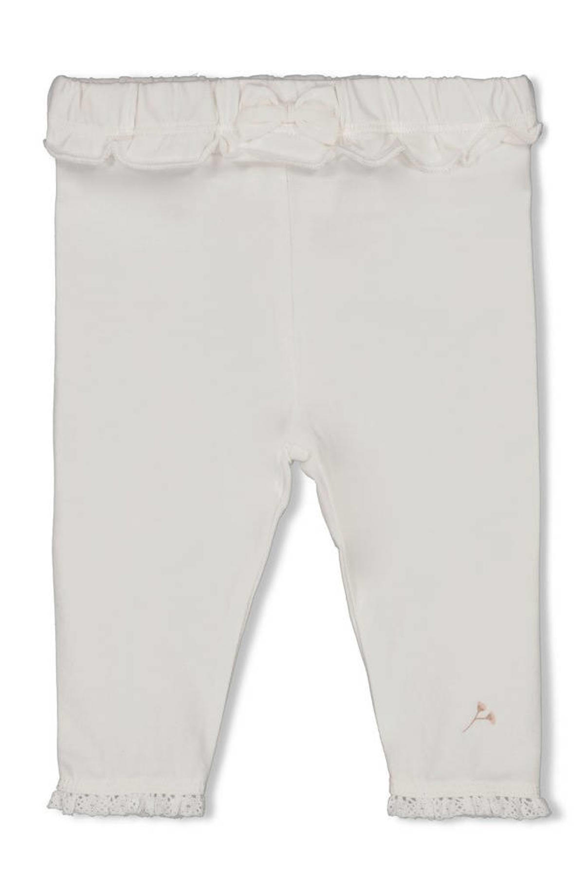 Feetje legging Delicate Flower offwhite | kleertjes.com
