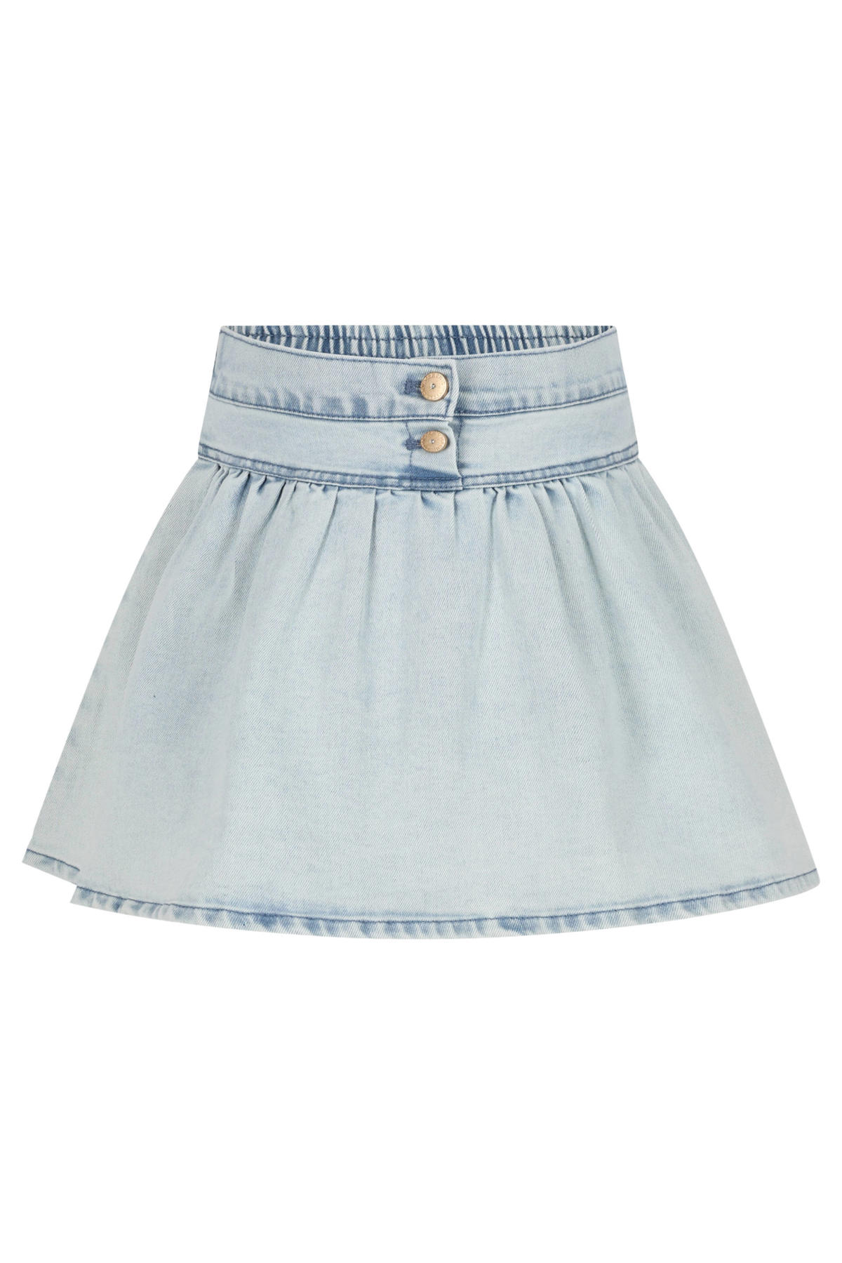 Le Chic denim korte rok light blue denim | kleertjes.com